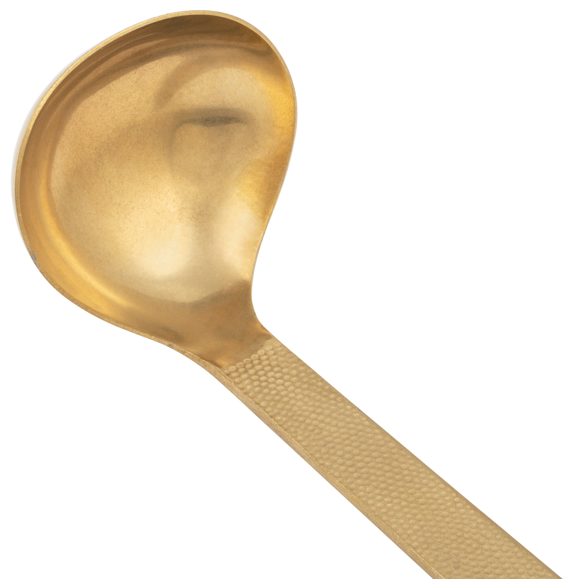 American Metalcraft GVHML 1.5 oz. Hammered Gold Vintage Ladle