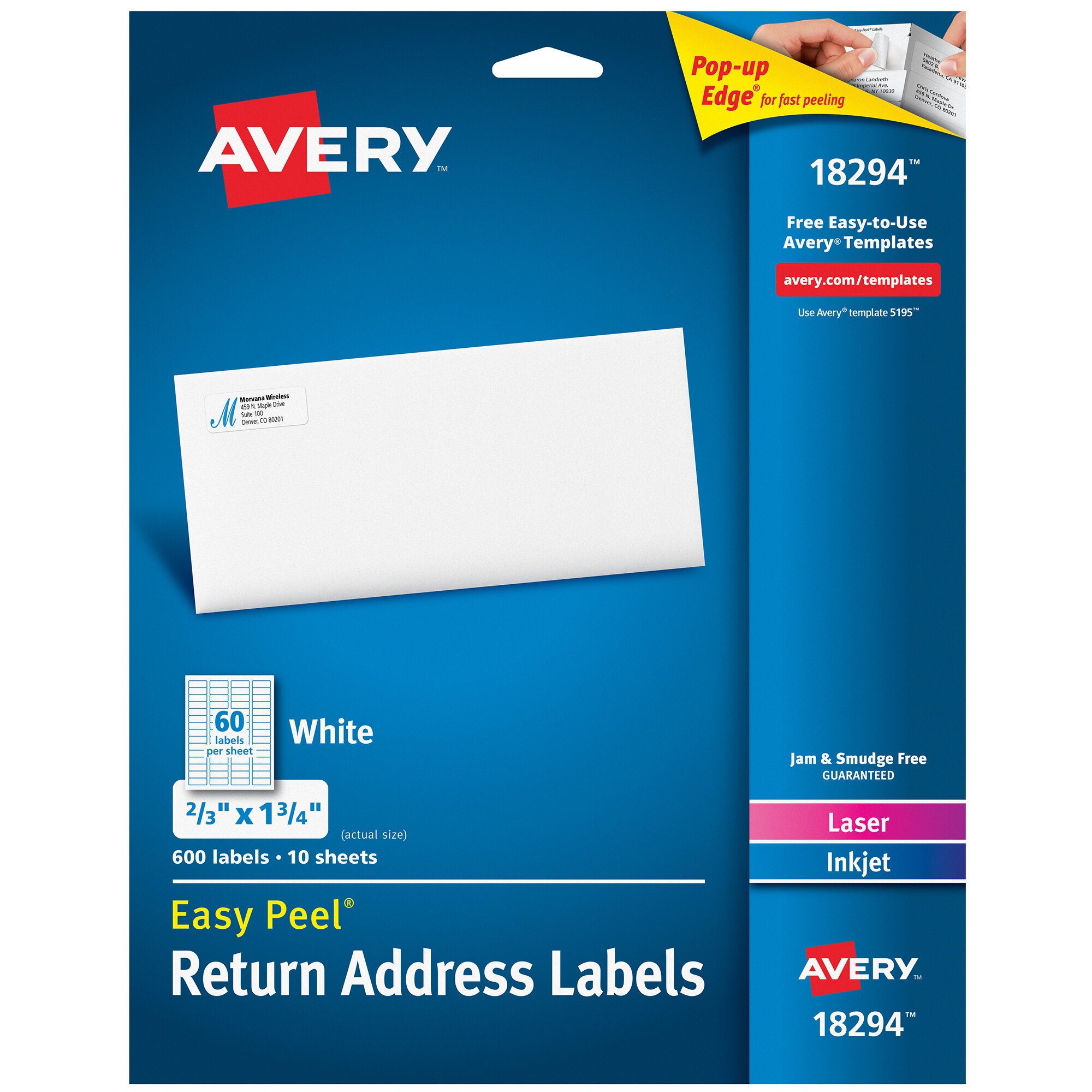 Avery Label Template 18294