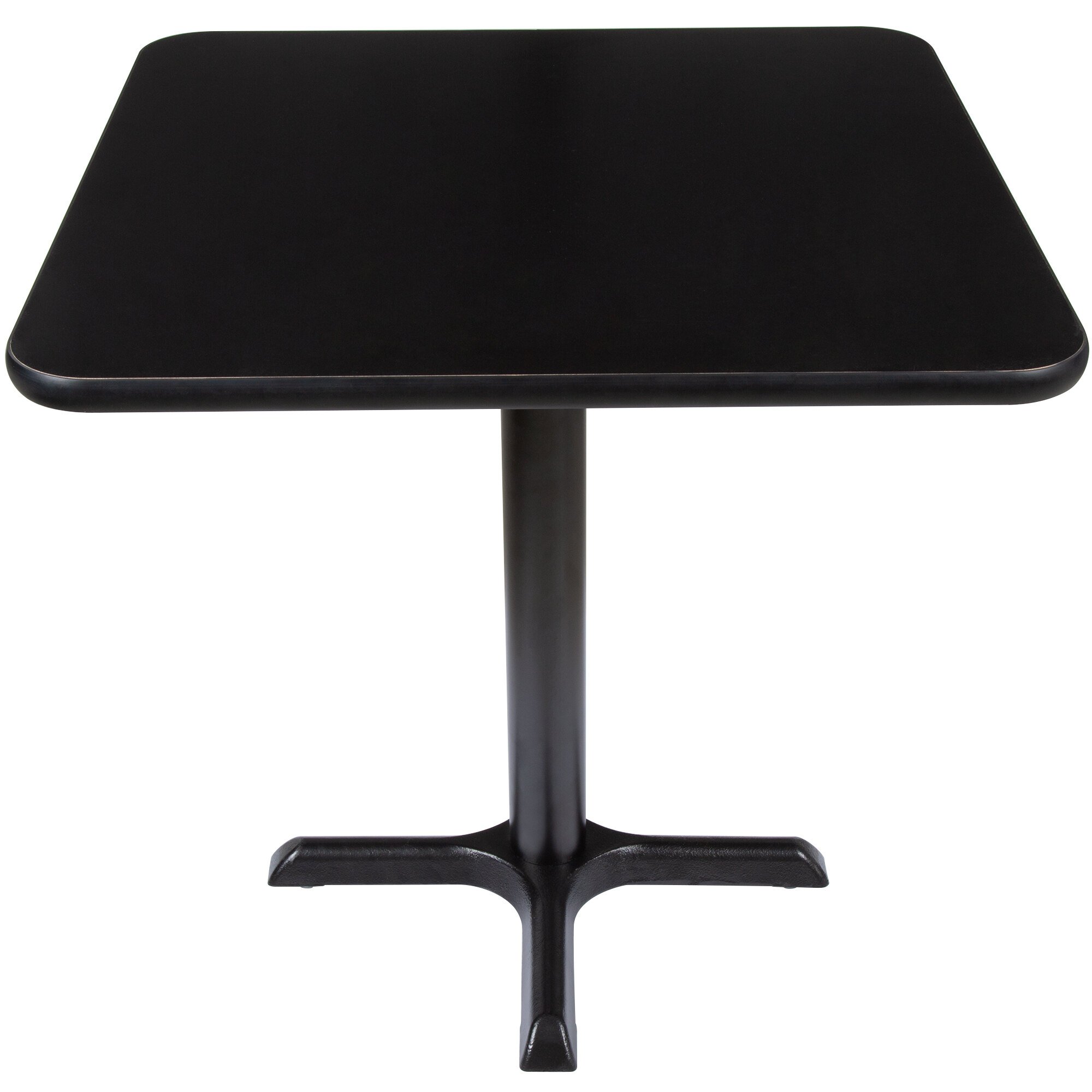 Lancaster Table & Seating 30" x 30" Reversible Cherry / Black Standard ...