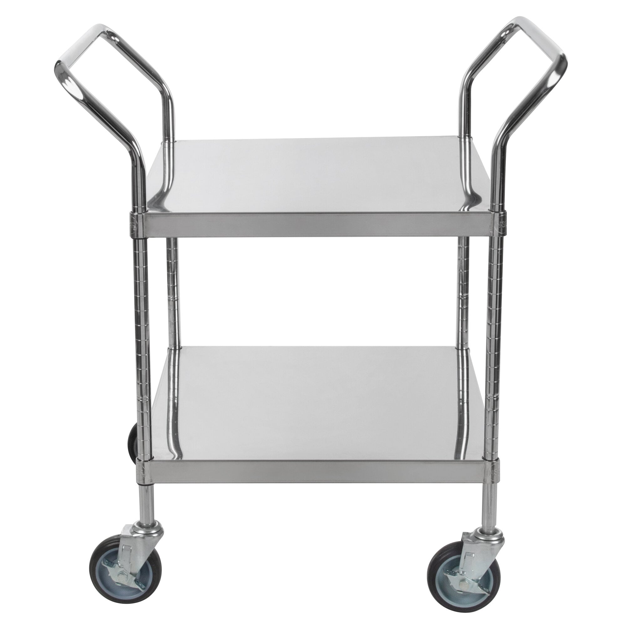 Regency Stainless Steel Two Shelf Utility Cart - 24" x 24" x 37"