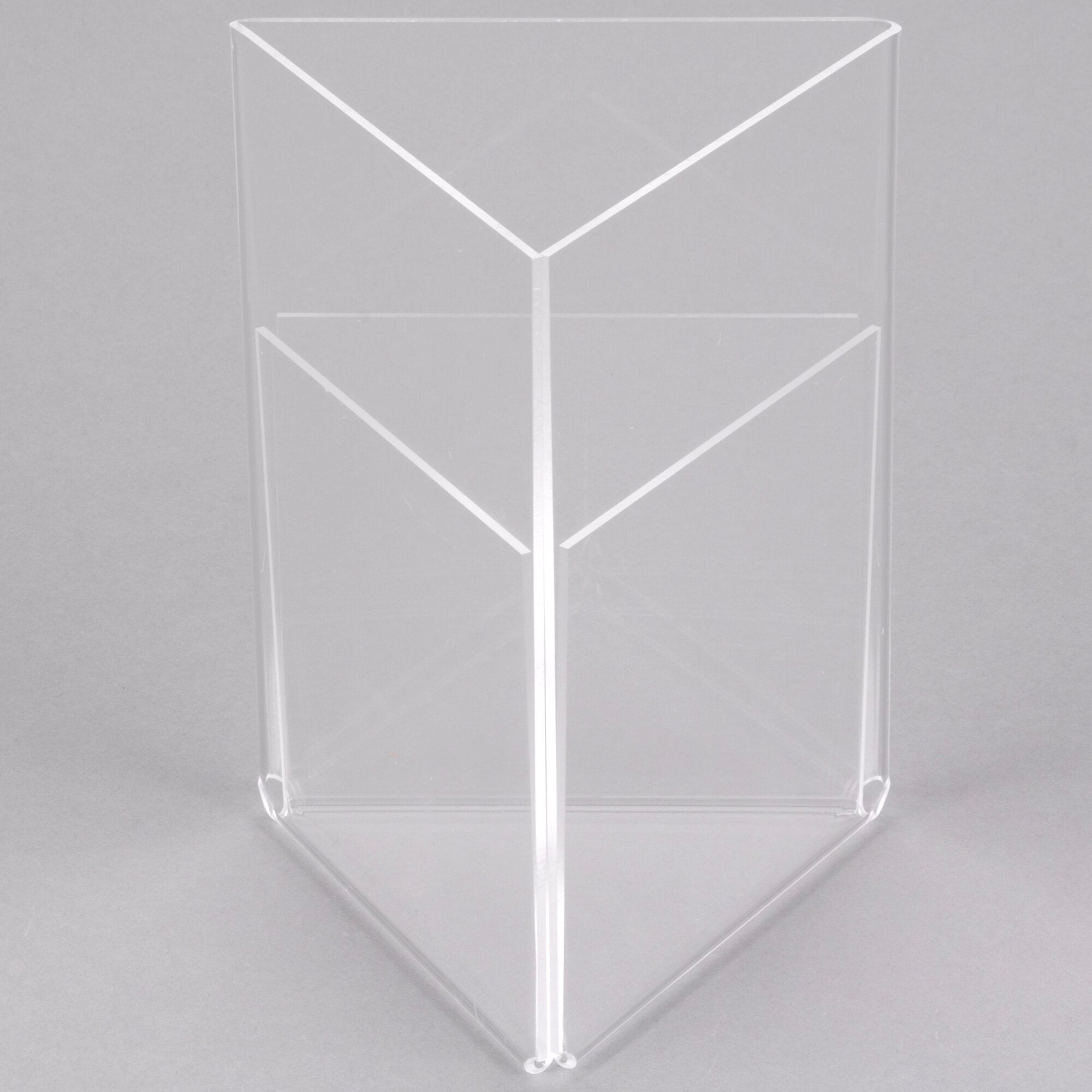 Tablecraft 50703 Three Sided Acrylic Table Tent 5" x 7"