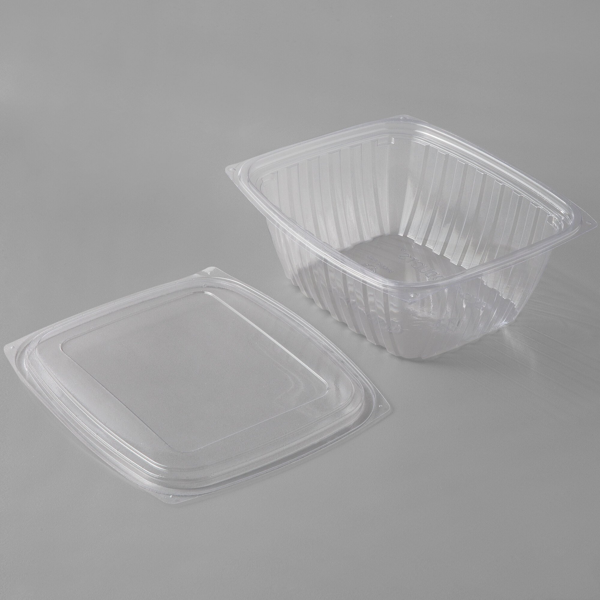 Eco Products EP-RC32 32 oz. PLA Plastic Compostable Rectangular Deli Container and Lid - 200/Case
