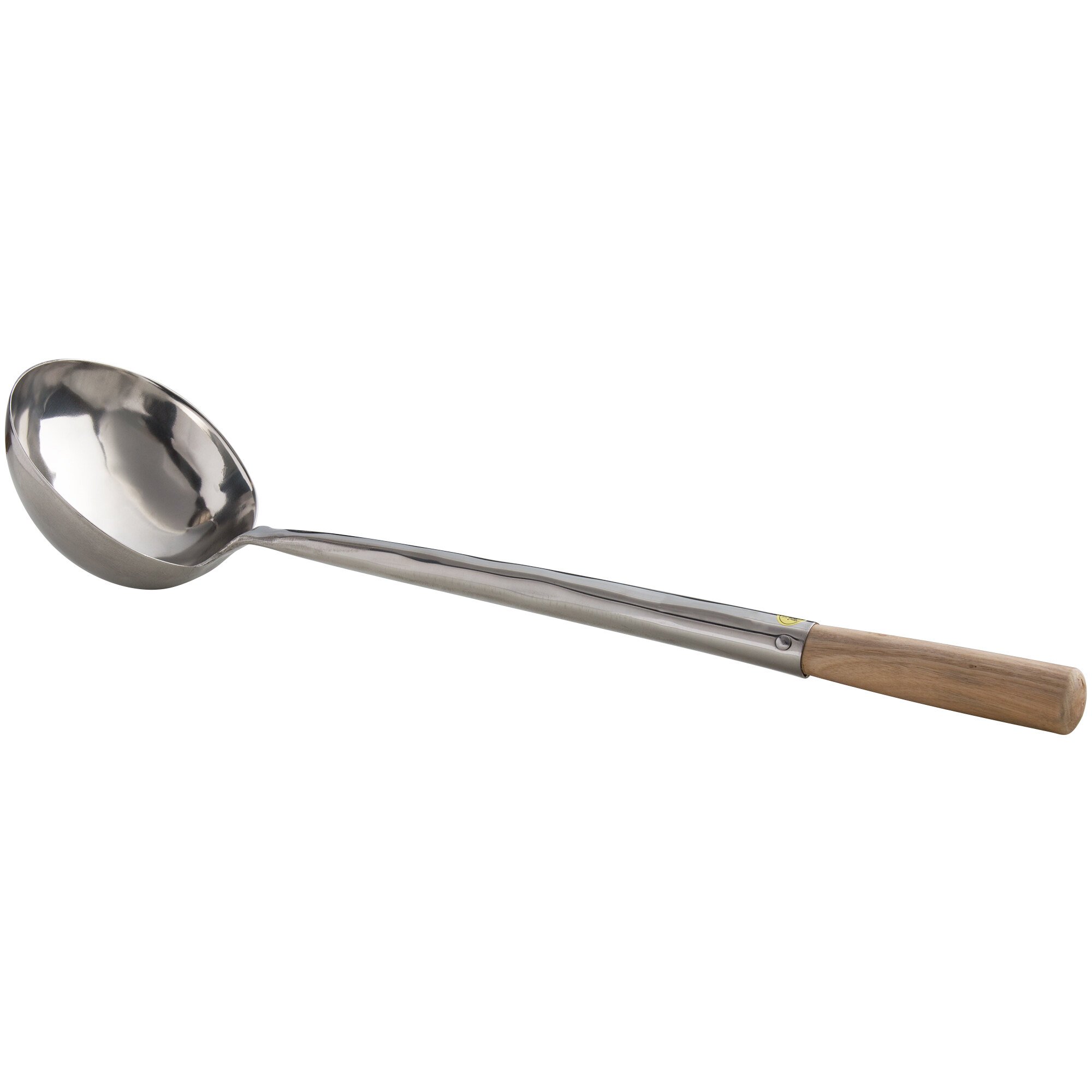 Town 34972 7 oz. Medium Wok Ladle with 17 1/2" Wood Handle