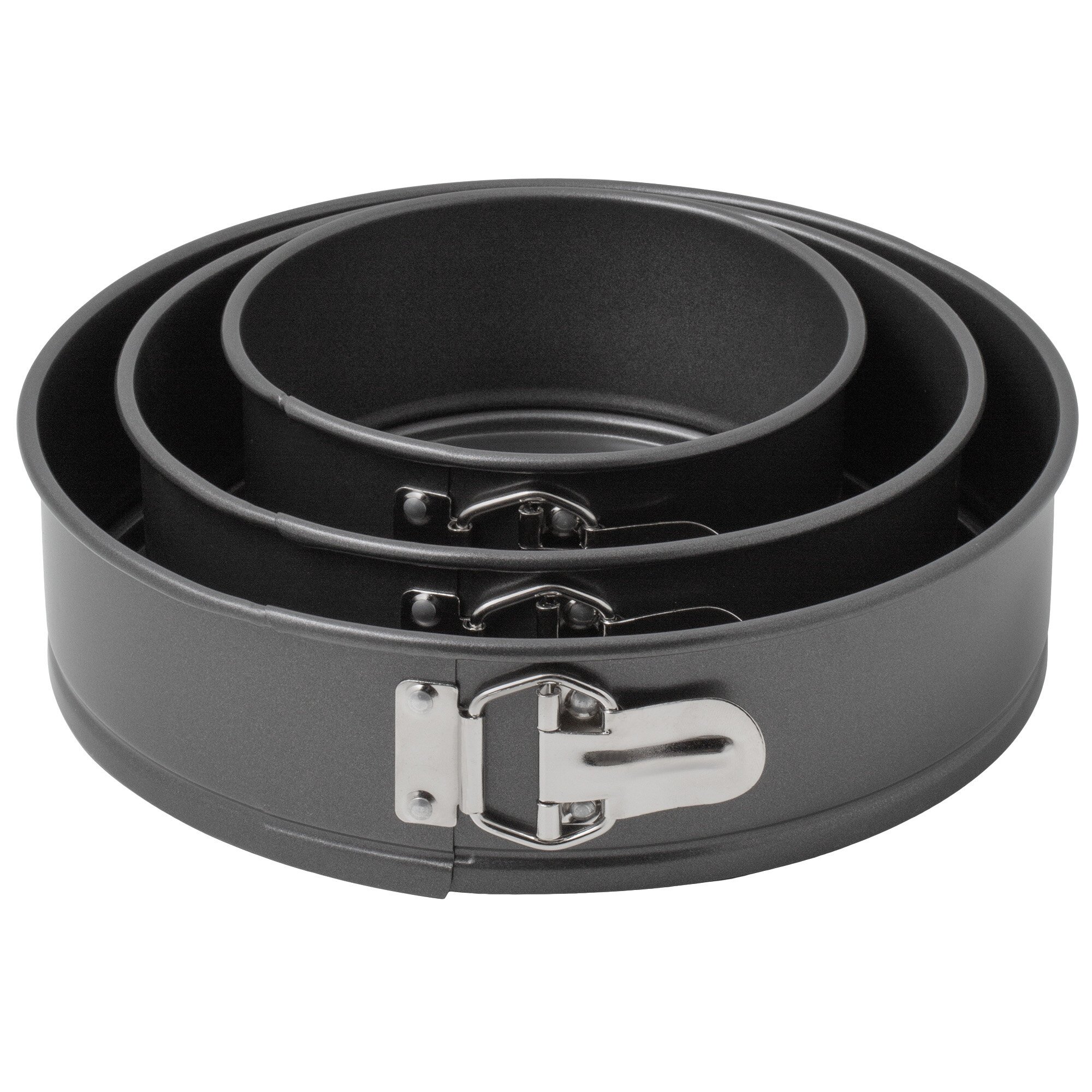 Non-Stick 2 3/4" Deep Aluminized Steel Springform Cake Pan Set with 6 ...