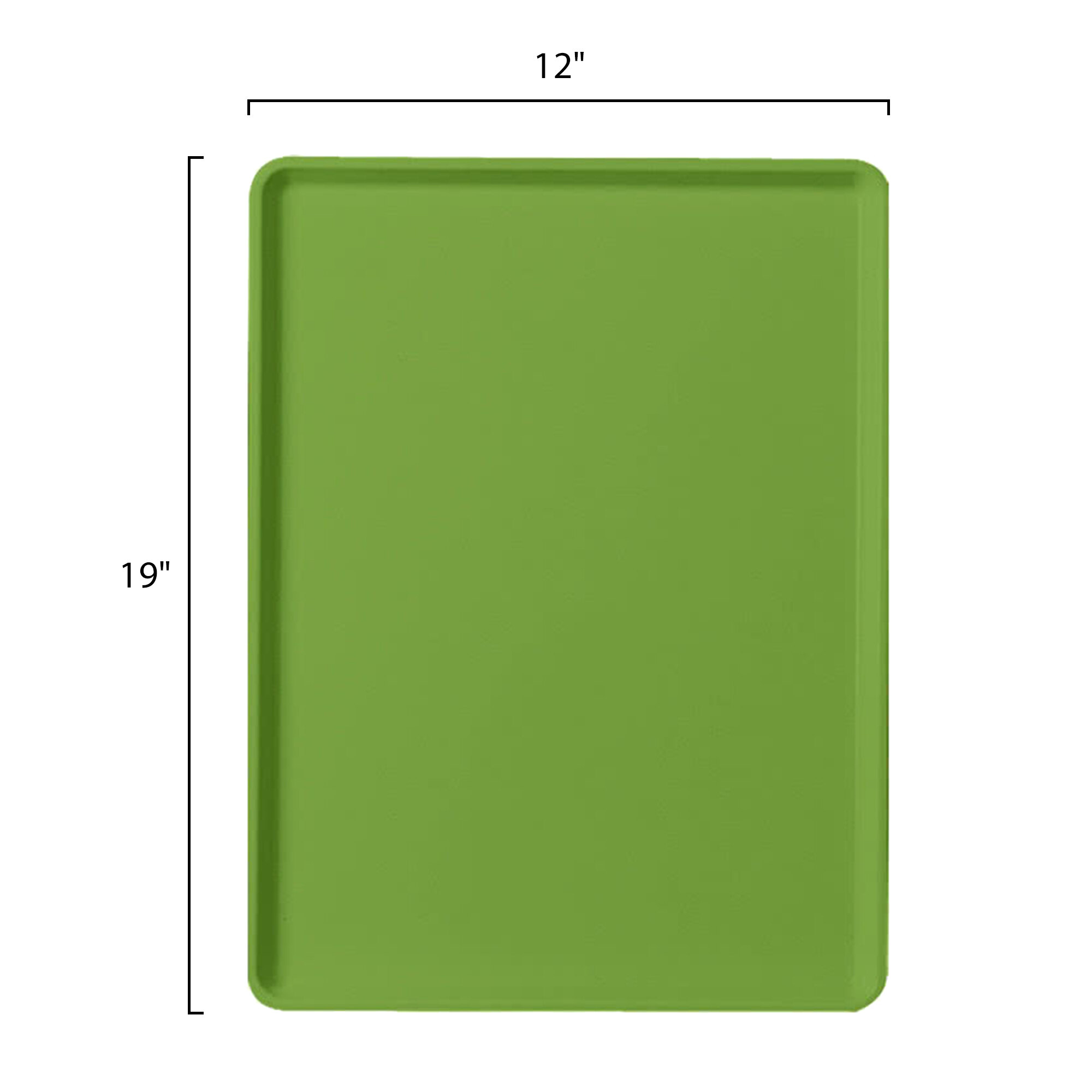Cambro 1219D113 12" x 19" Lime-ade Dietary Tray - 12/Case