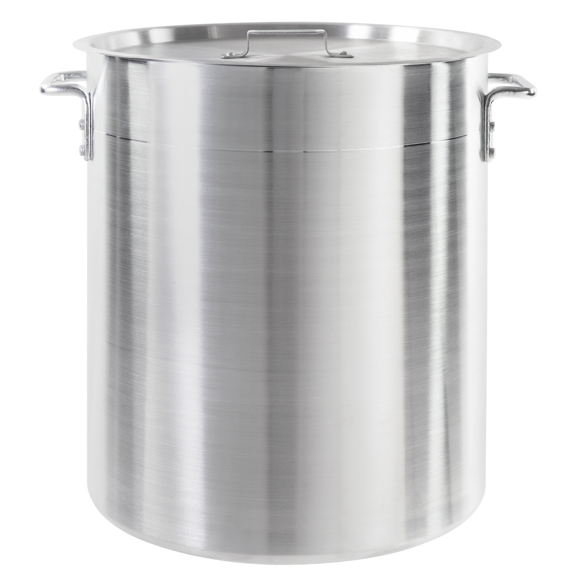 Choice 60 Qt. Standard Weight Aluminum Stock Pot with Cover