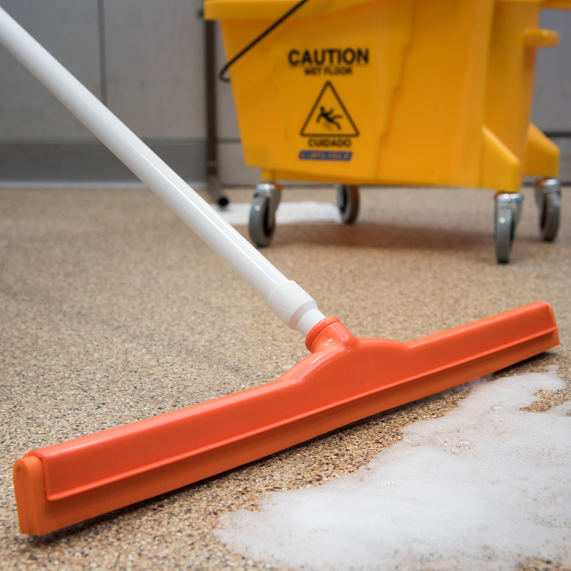 Carlisle 4156824 Sparta Spectrum 24" Orange Double Foam Floor Squeegee ...