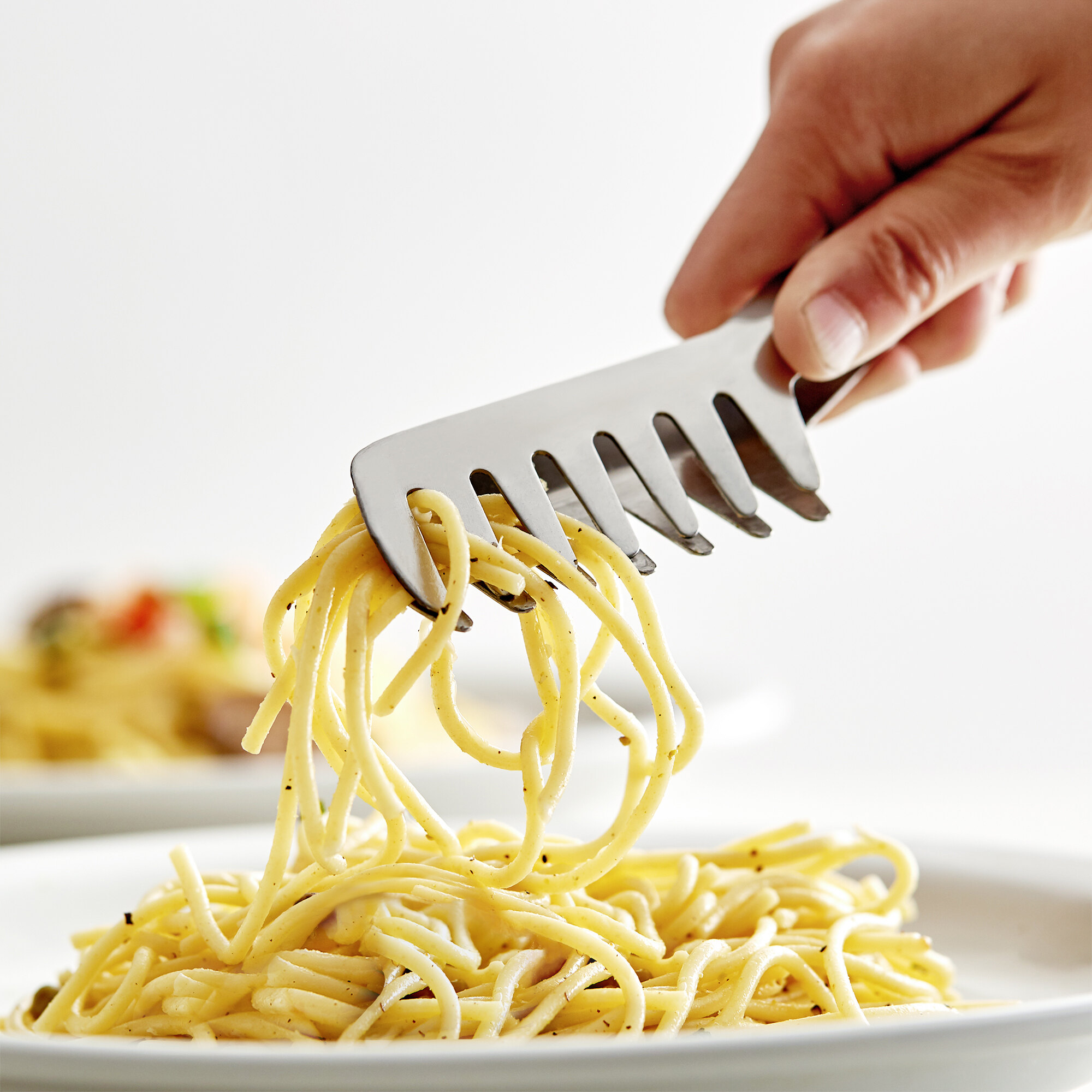 Vollrath 47105 8" Stainless Steel Spaghetti / Pasta Tong