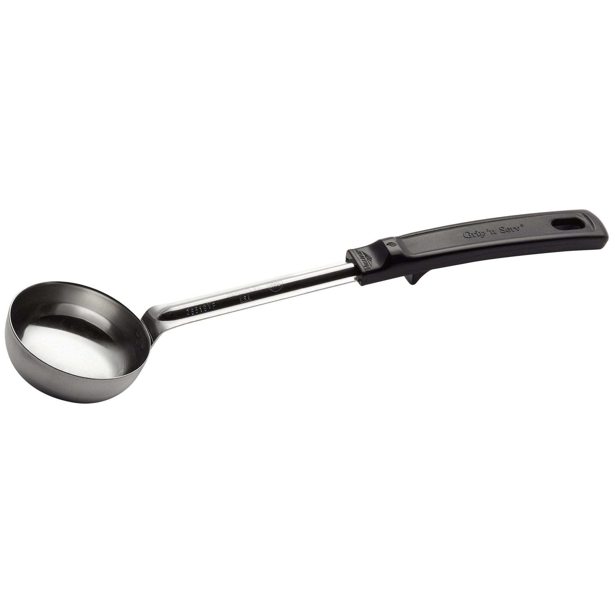 Vollrath 61167 3 oz. Black Solid Round Stainless Steel Spoodle® Portion ...