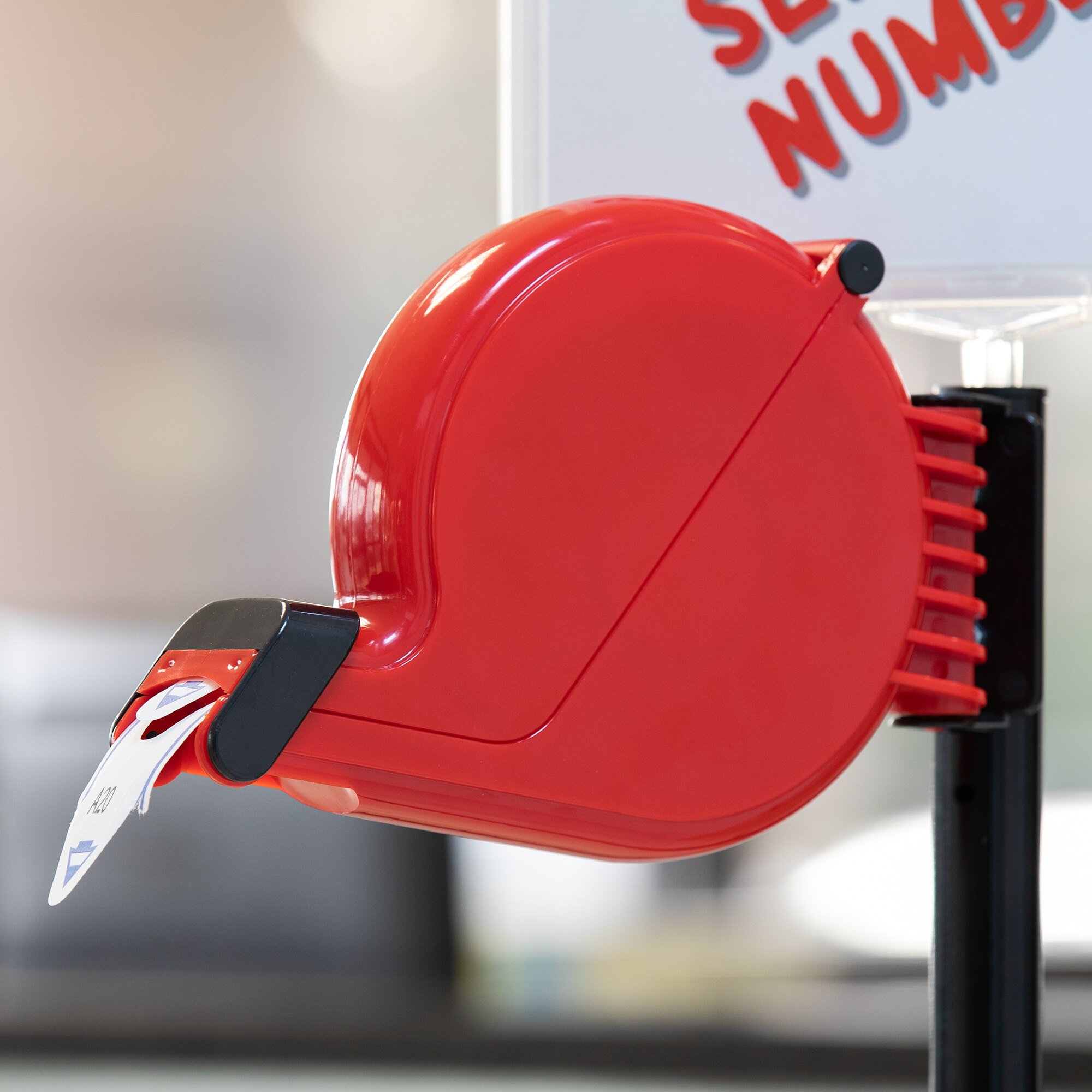 Garvey TAGS-12001 My Turn Red Take-A-Number Ticket Dispenser