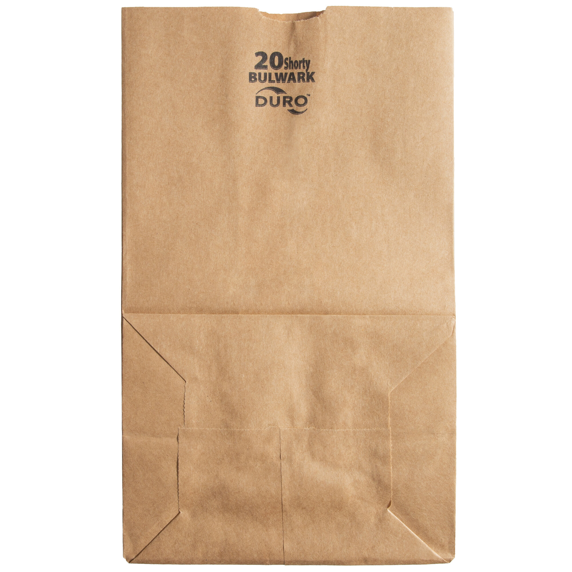Duro Bulwark Extra Heavy-Duty 20 lb. Brown Paper Bag - 400/Bundle