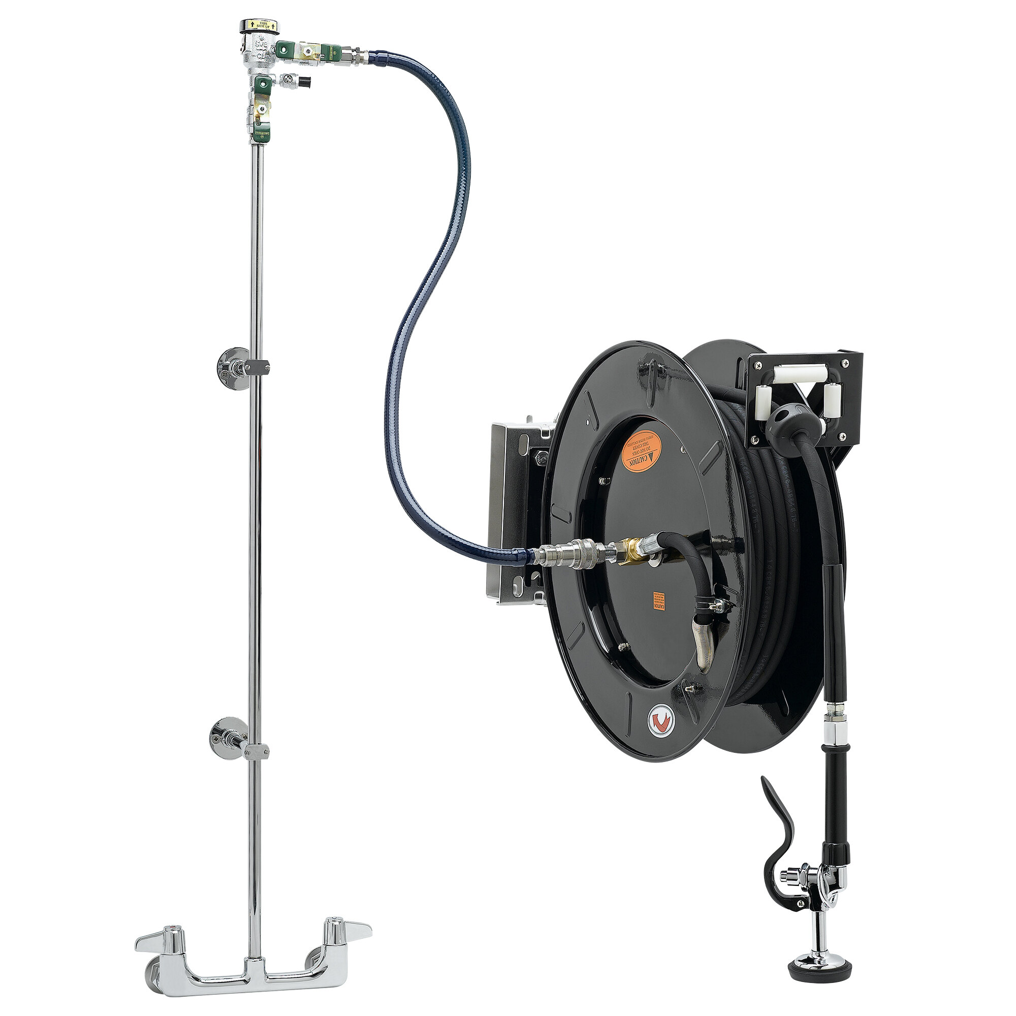 Equip by T&S 5HR-242-01WE1 50' Open Hose Reel System with Wall Mount ...