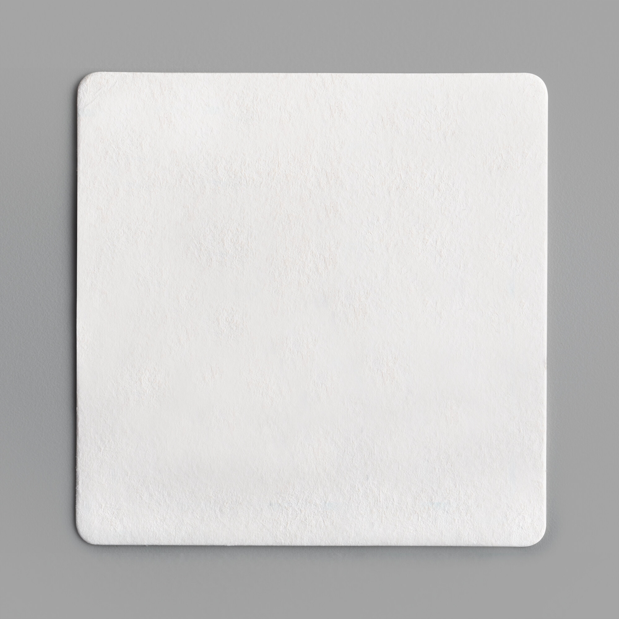 3 1/2" White Square 40 pt. Customizable Paper Coaster - 1000/Case