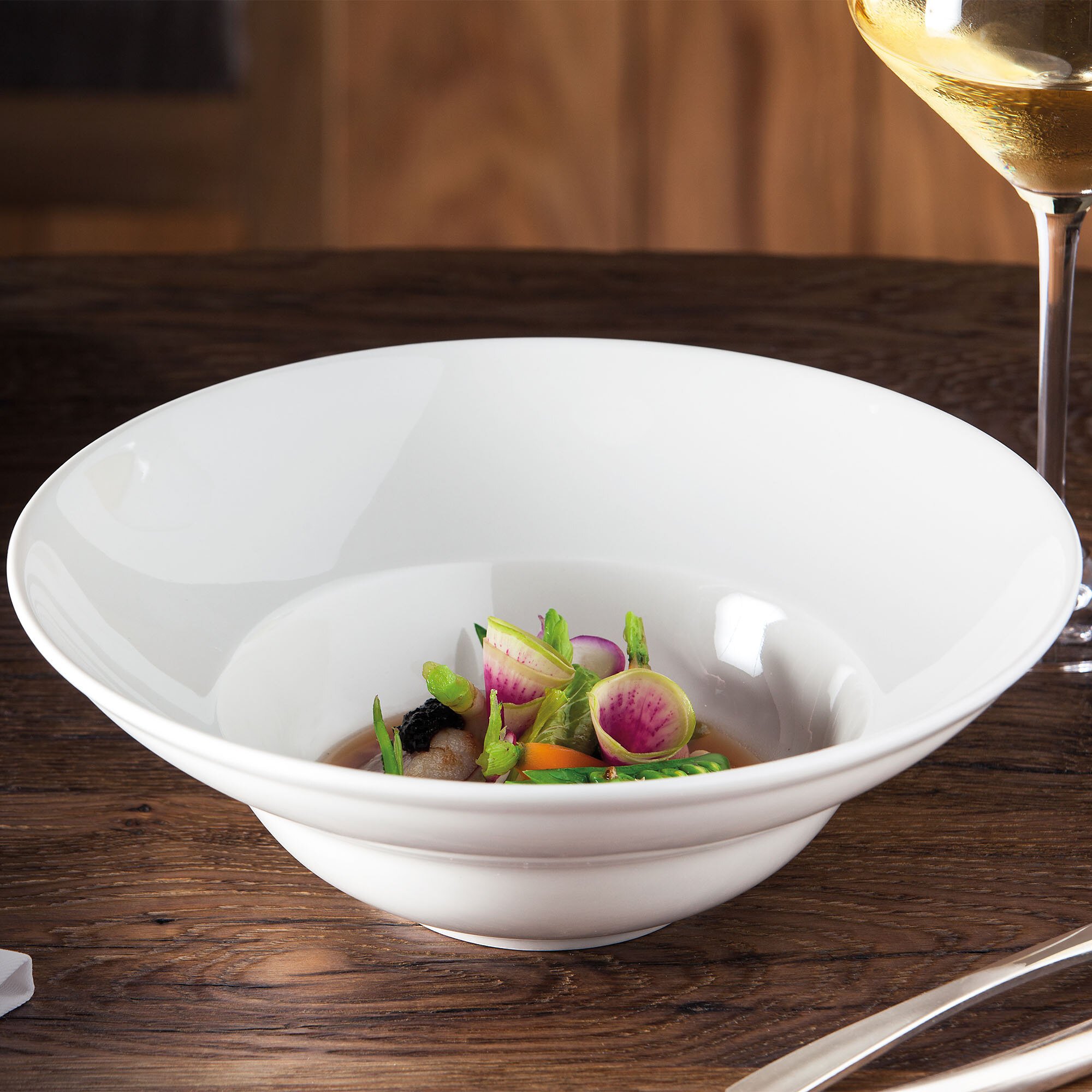 RAK Porcelain CLXD23 Classic Gourmet 10.8 oz. Ivory Porcelain Extra ...