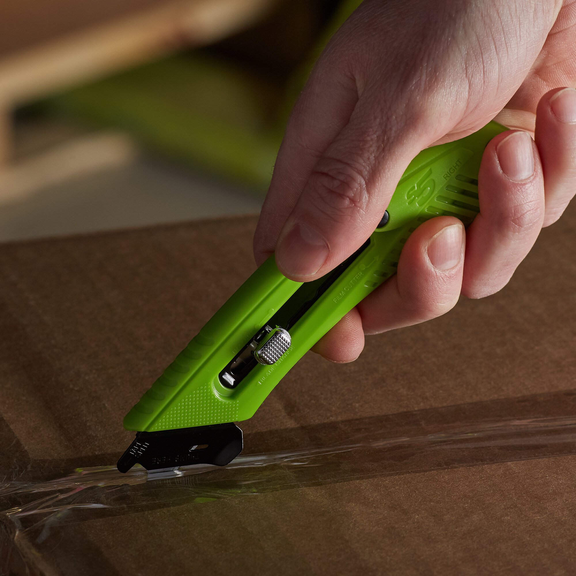 Pacific Handy Cutter S5R Green Right-Handed 3-In-1 Safety Cutter