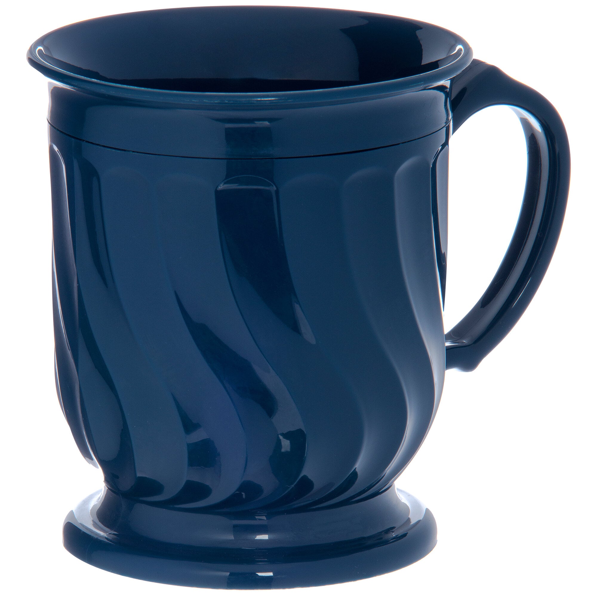Dinex DX300050 Turnbury 8 oz. Dark Blue Insulated Mug with Pedestal ...