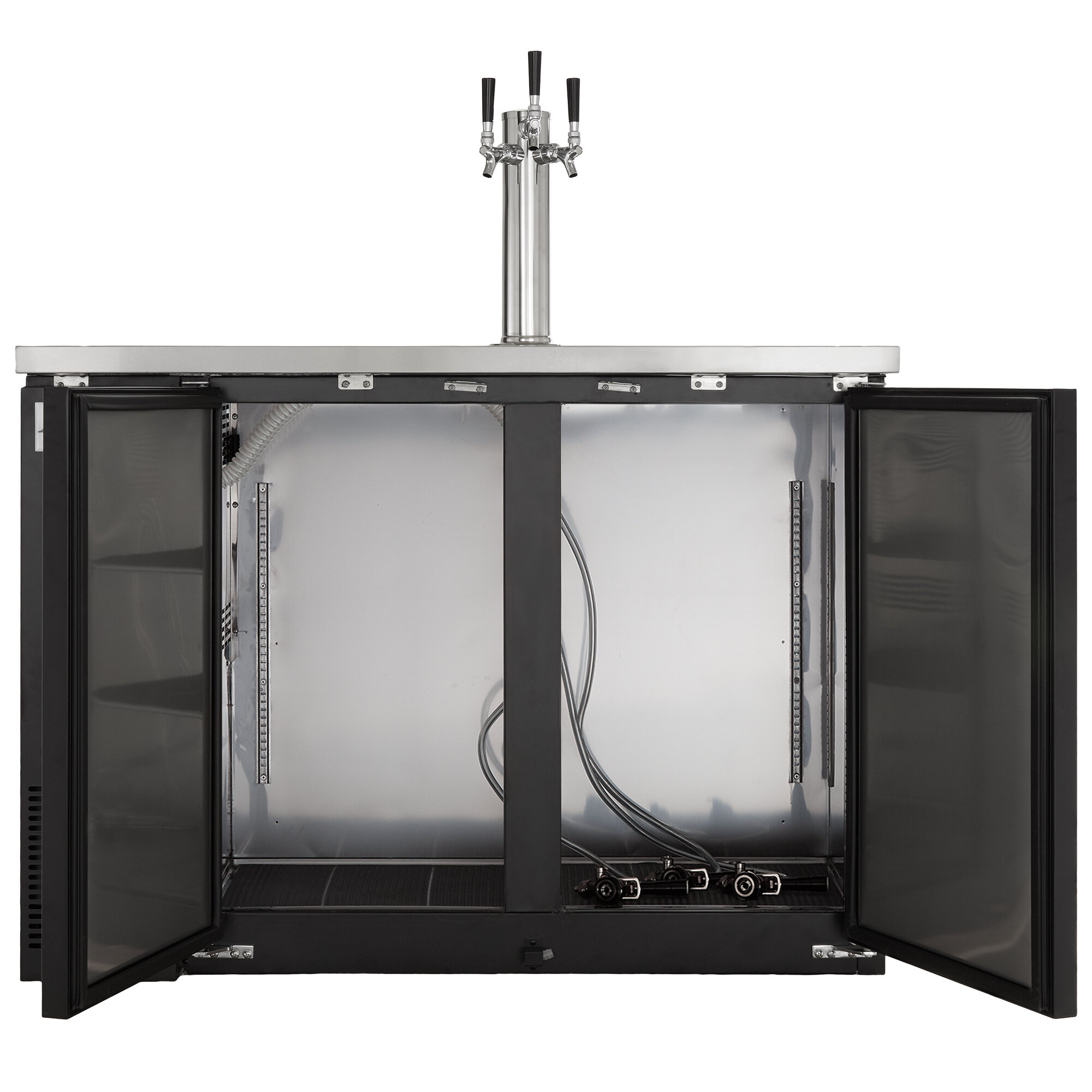 3 Tap Kegerator | Avantco UDD-48-HC Triple Tap Kegerator Beer Dispenser