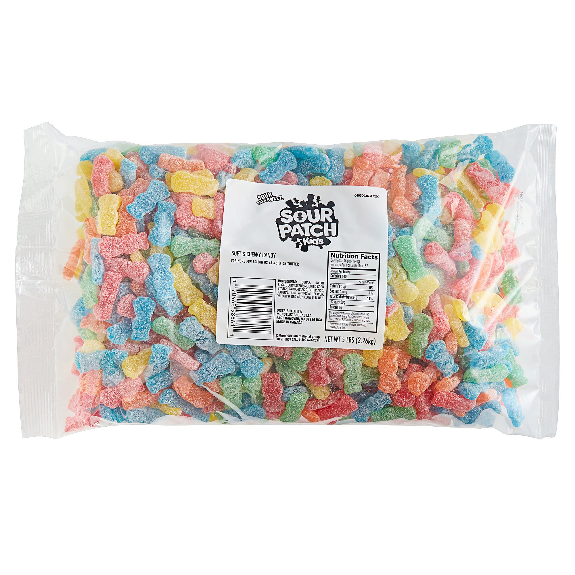 Sour Patch Kids Candy - Bulk 5 lb. Bags (6/Case)