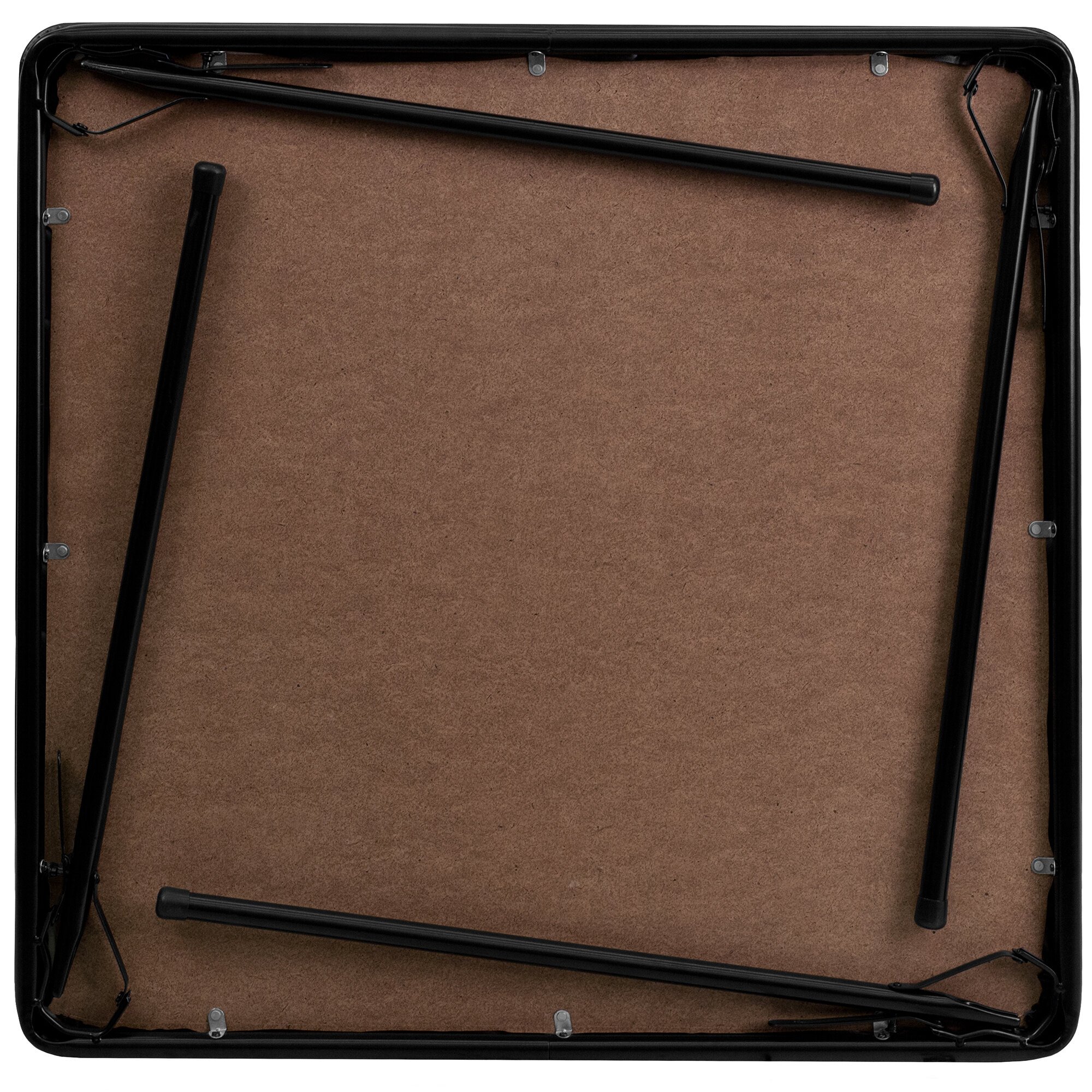 Folding Card Table, Square, Black - 33 1/2" | WebstaurantStore