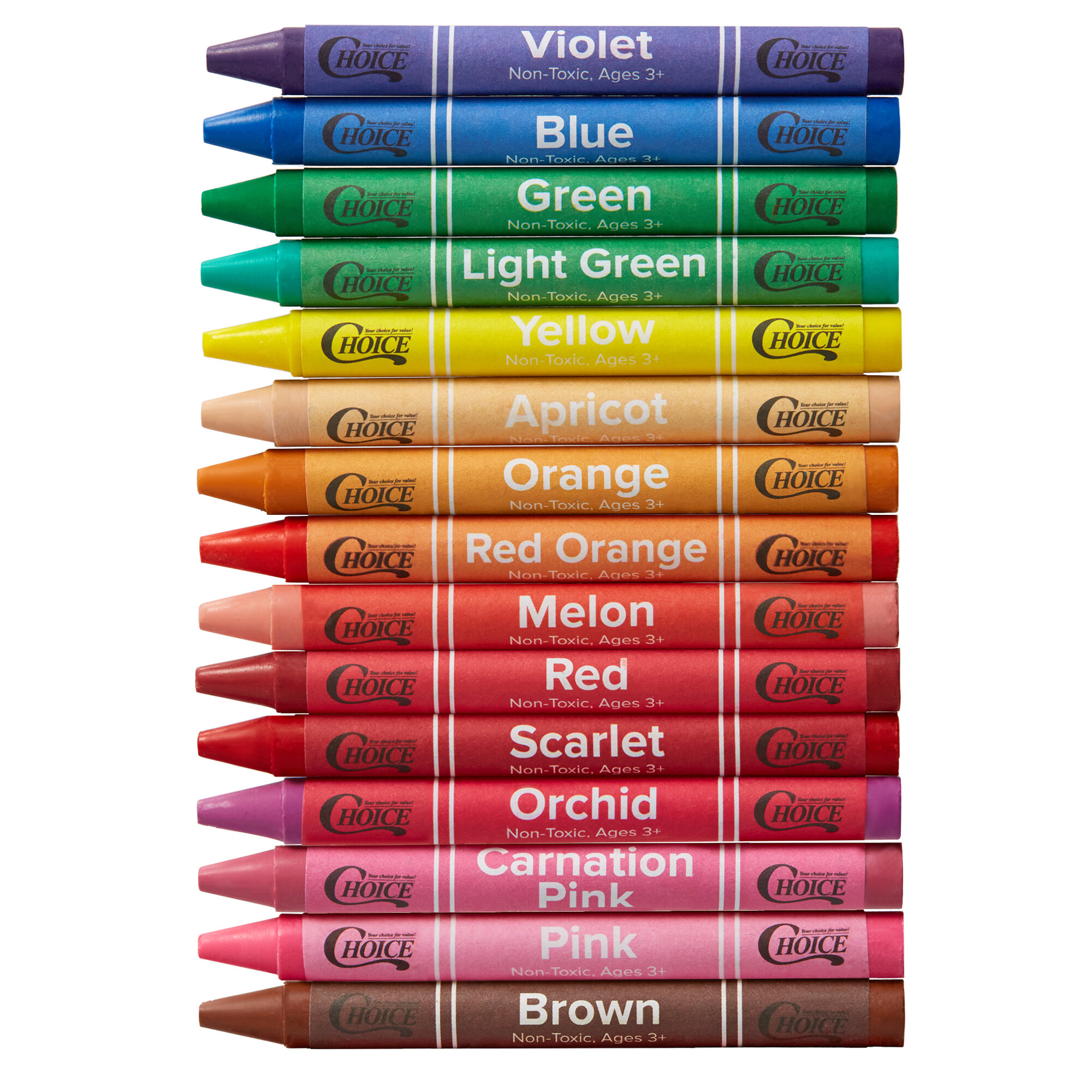 Choice 230-Count Bulk School Crayon Bucket