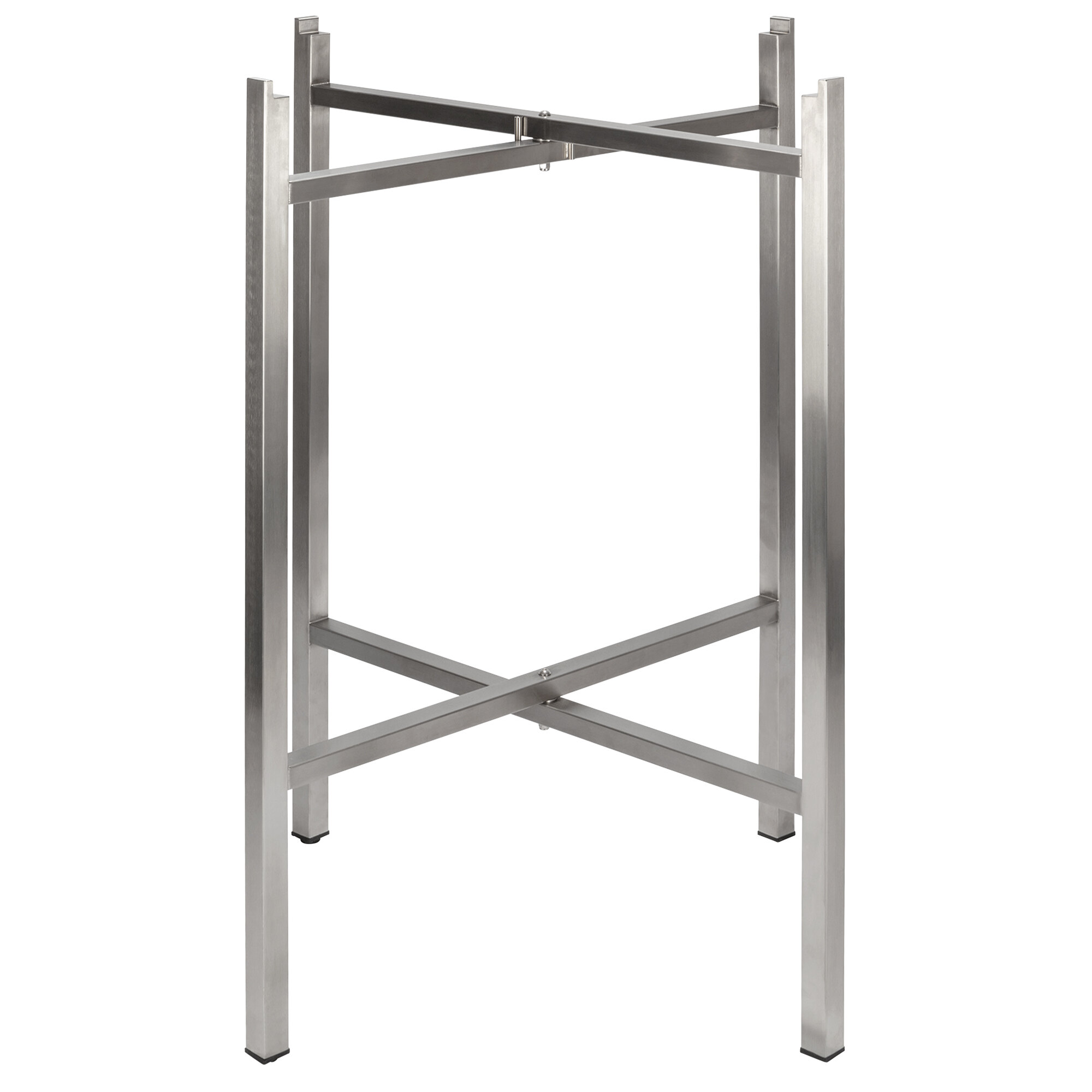 Bon Chef 50410 Flex-X 36" Foldable Stainless Steel Counter Height Table ...