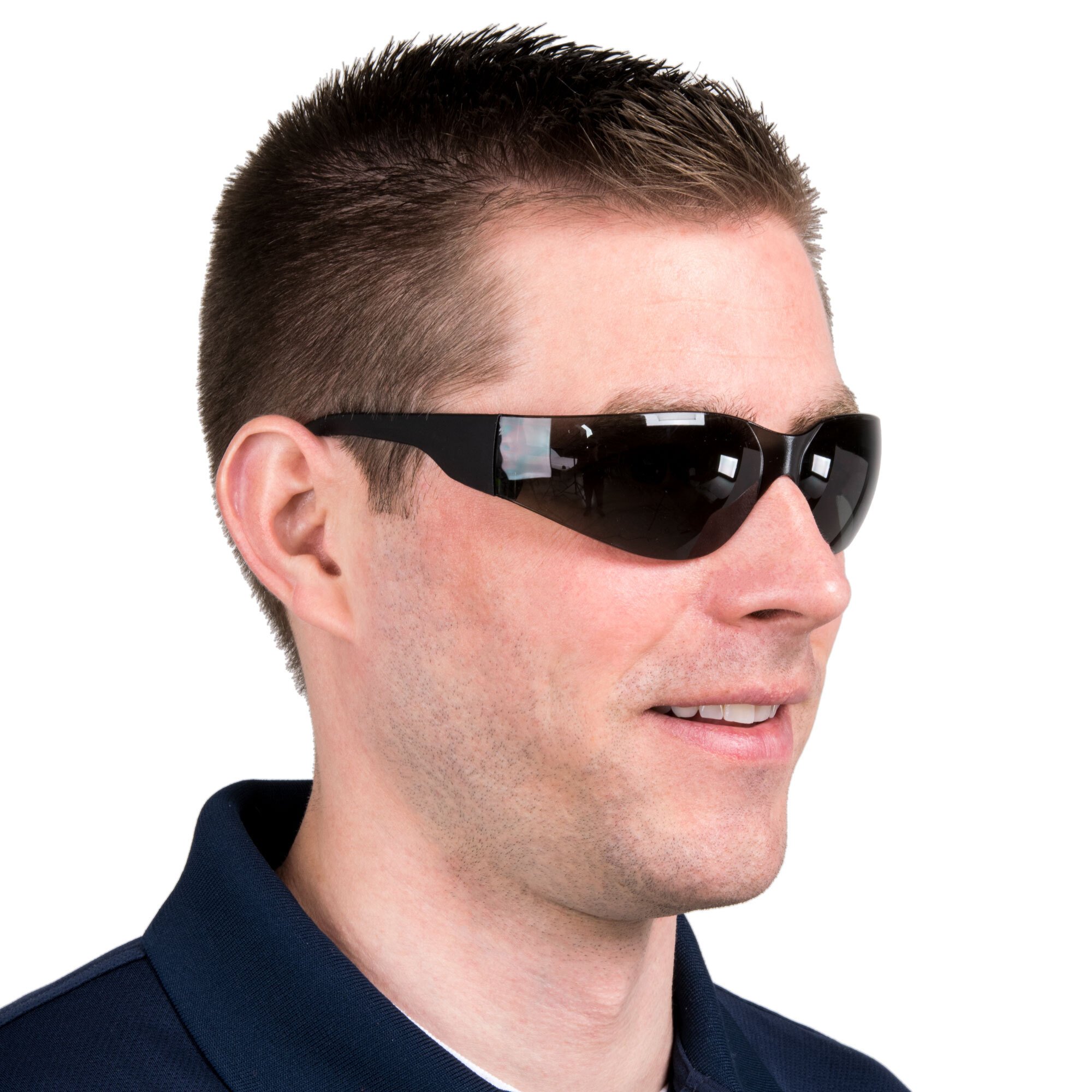 Scratch-Resistant Safety Glasses / Eye Protection - Black