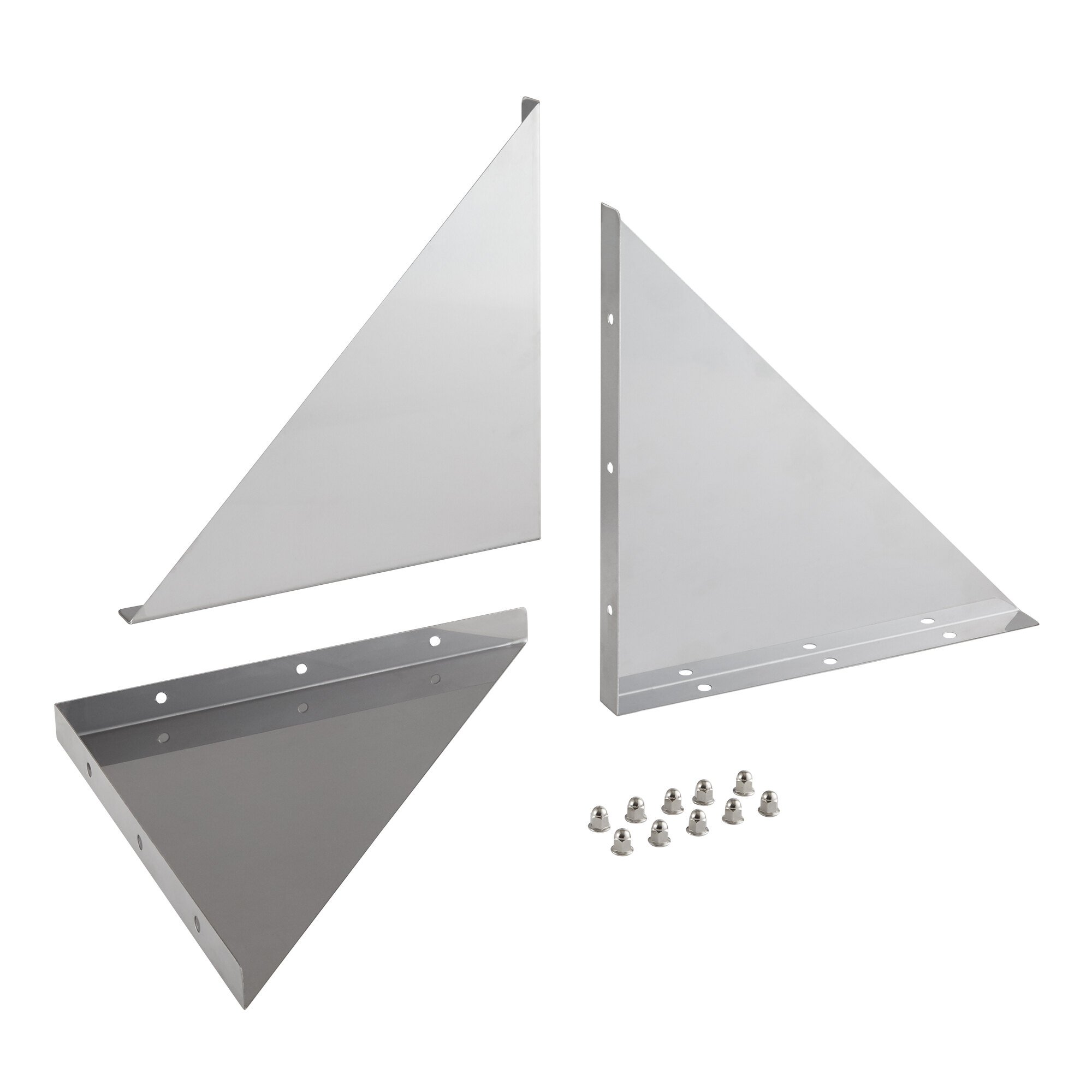 Regency Bracket and Hardware Kit for 15" Stainless Steel Wall Mount Shelves