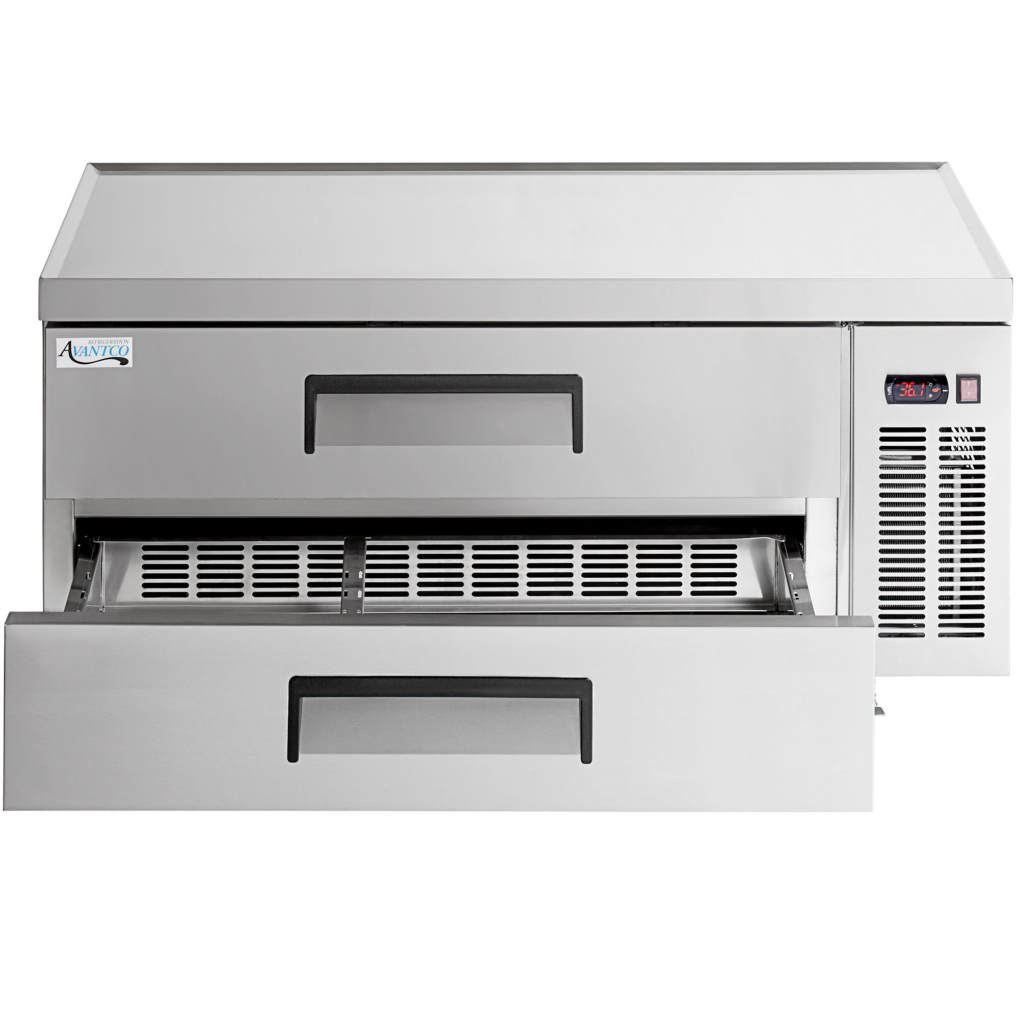 Avantco CBE-48-HC 48" 2 Drawer Refrigerated Chef Base