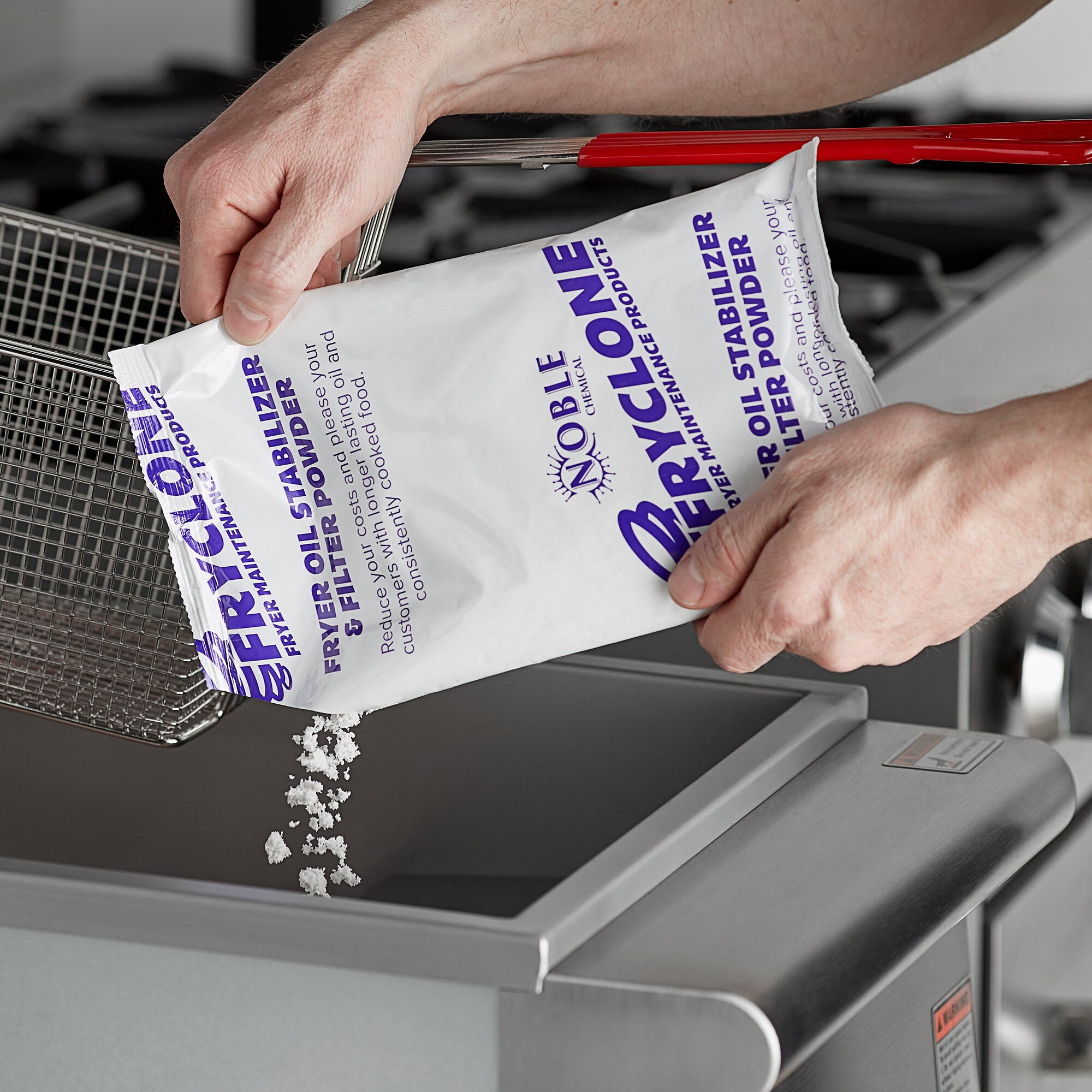 Noble Chemical 8 oz. / 240 mL Fryclone Fryer Oil Stabilizer and Filter ...