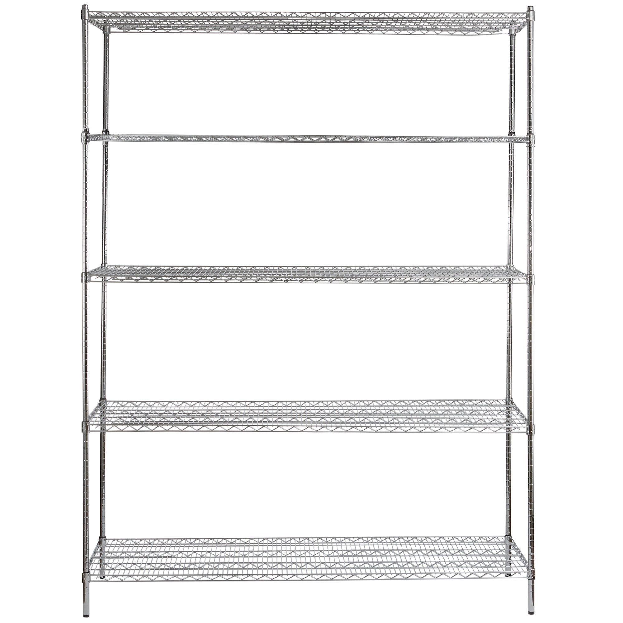 Regency 30" x 72" NSF Chrome 5-Shelf Kit with 96" Posts