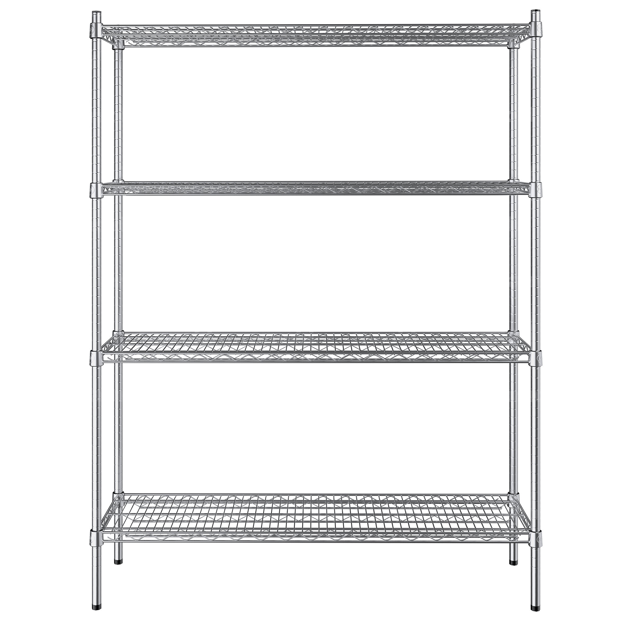 Regency 14" x 48" NSF Stainless Steel 4-Shelf Kit with 64" Posts