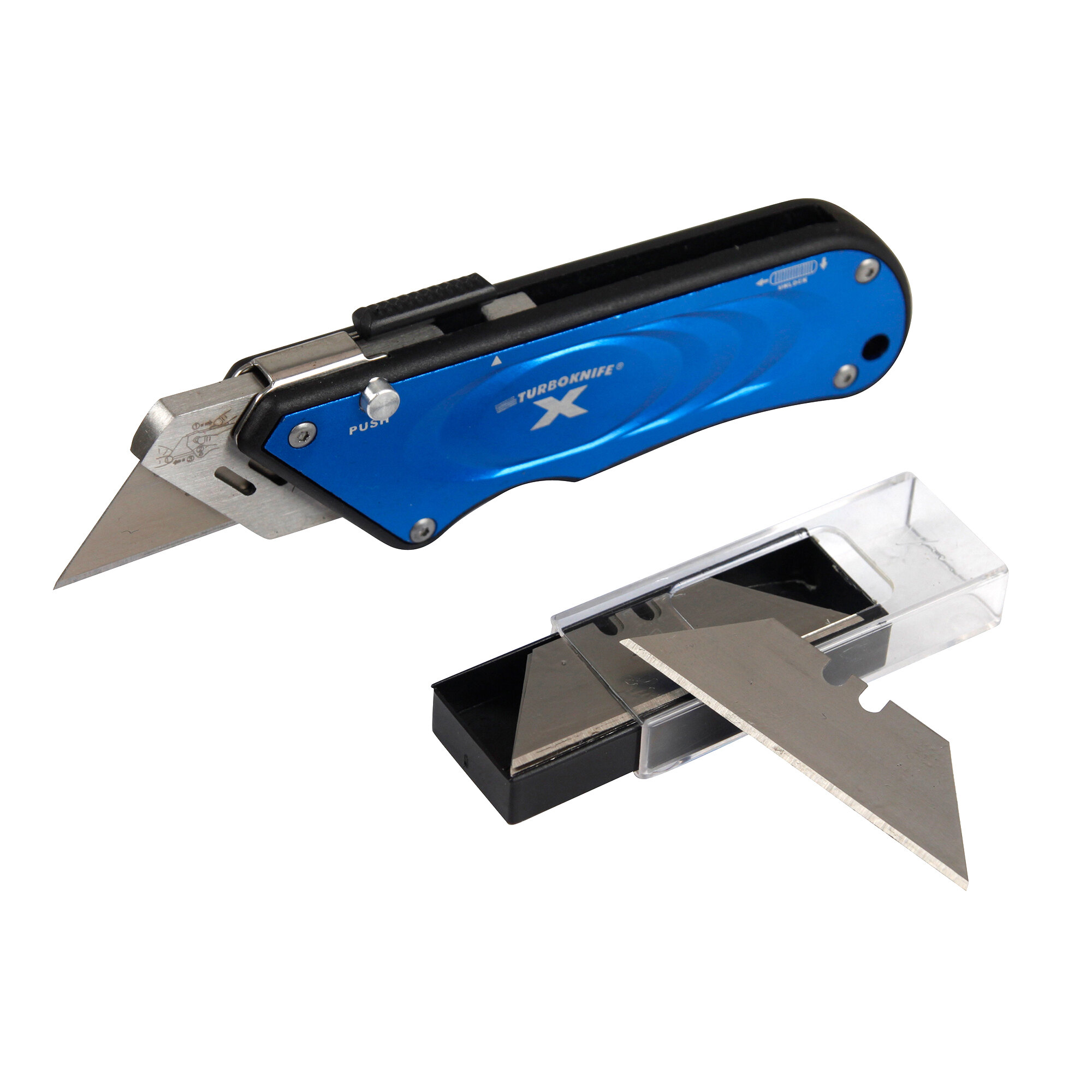 Olympia Tools 33-134 Turboknife X Blue Utility Knife
