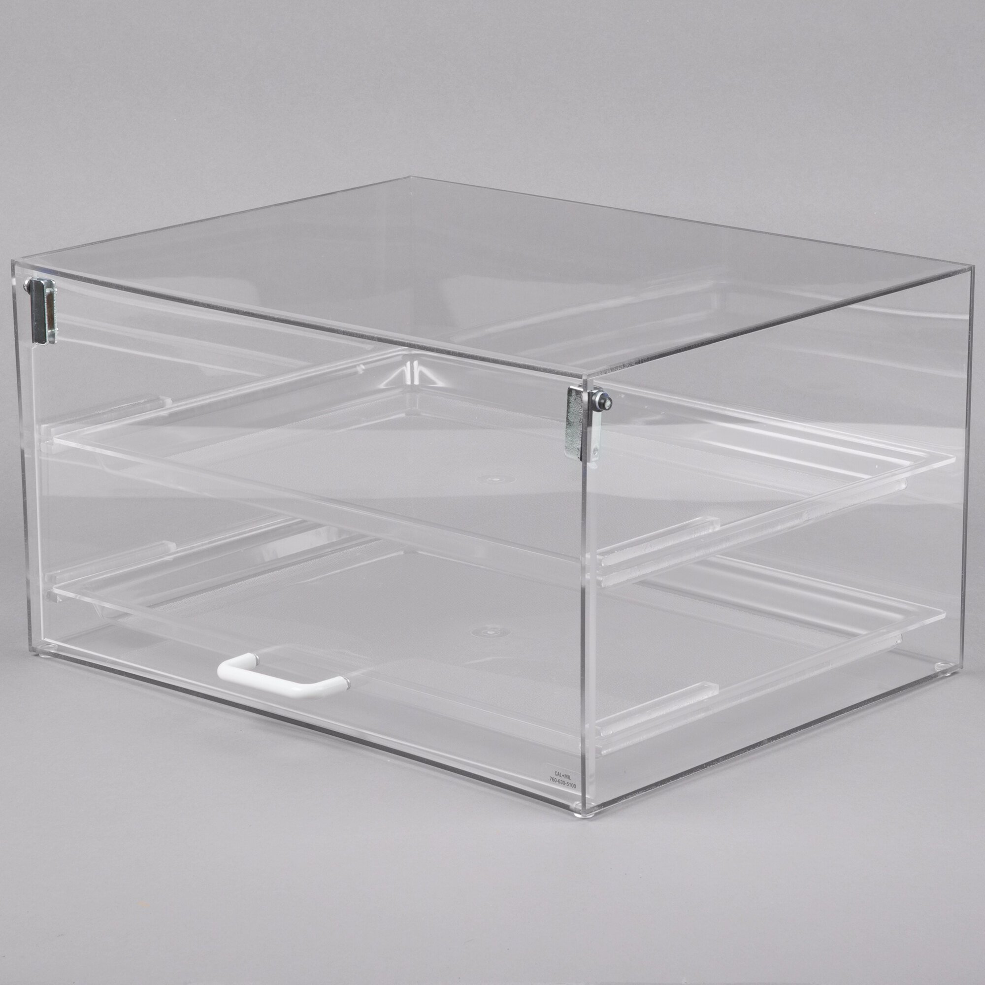 Cal-Mil 921 Classic Stackable Two Tier Acrylic Display Case with Front ...