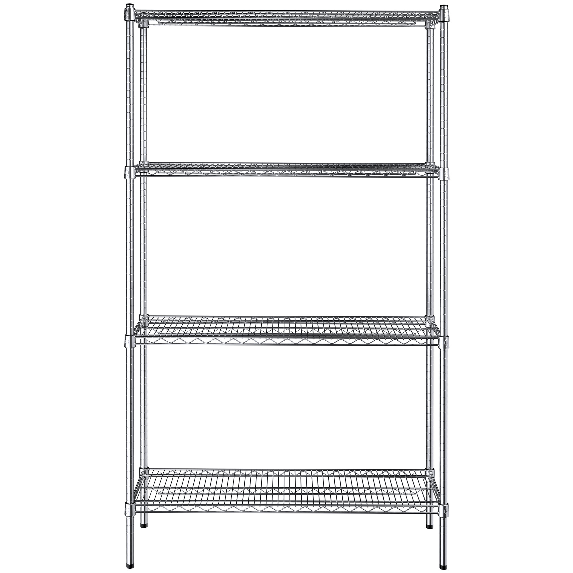 Regency 14" x 42" NSF Chrome Wire 4-Shelf Kit with 74" Posts