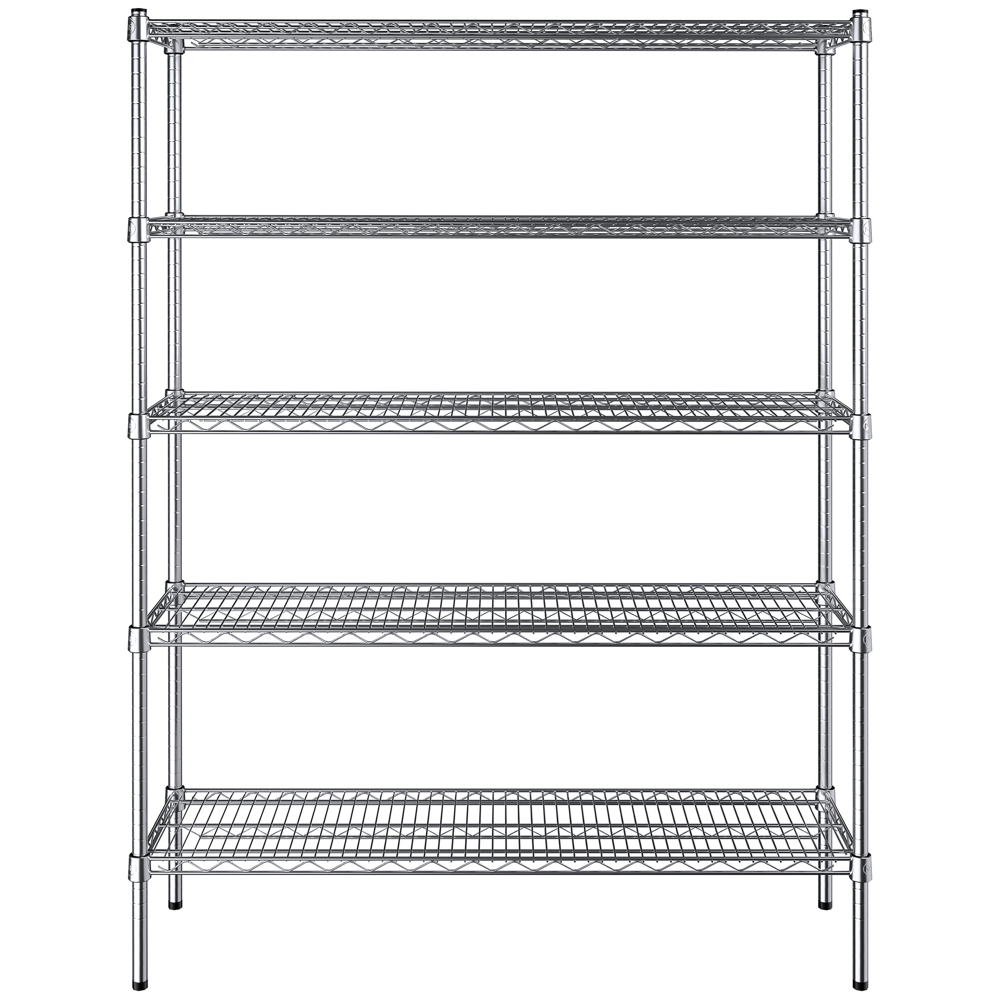 Regency 14" x 48" NSF Chrome Wire 5-Shelf Kit with 64" Posts