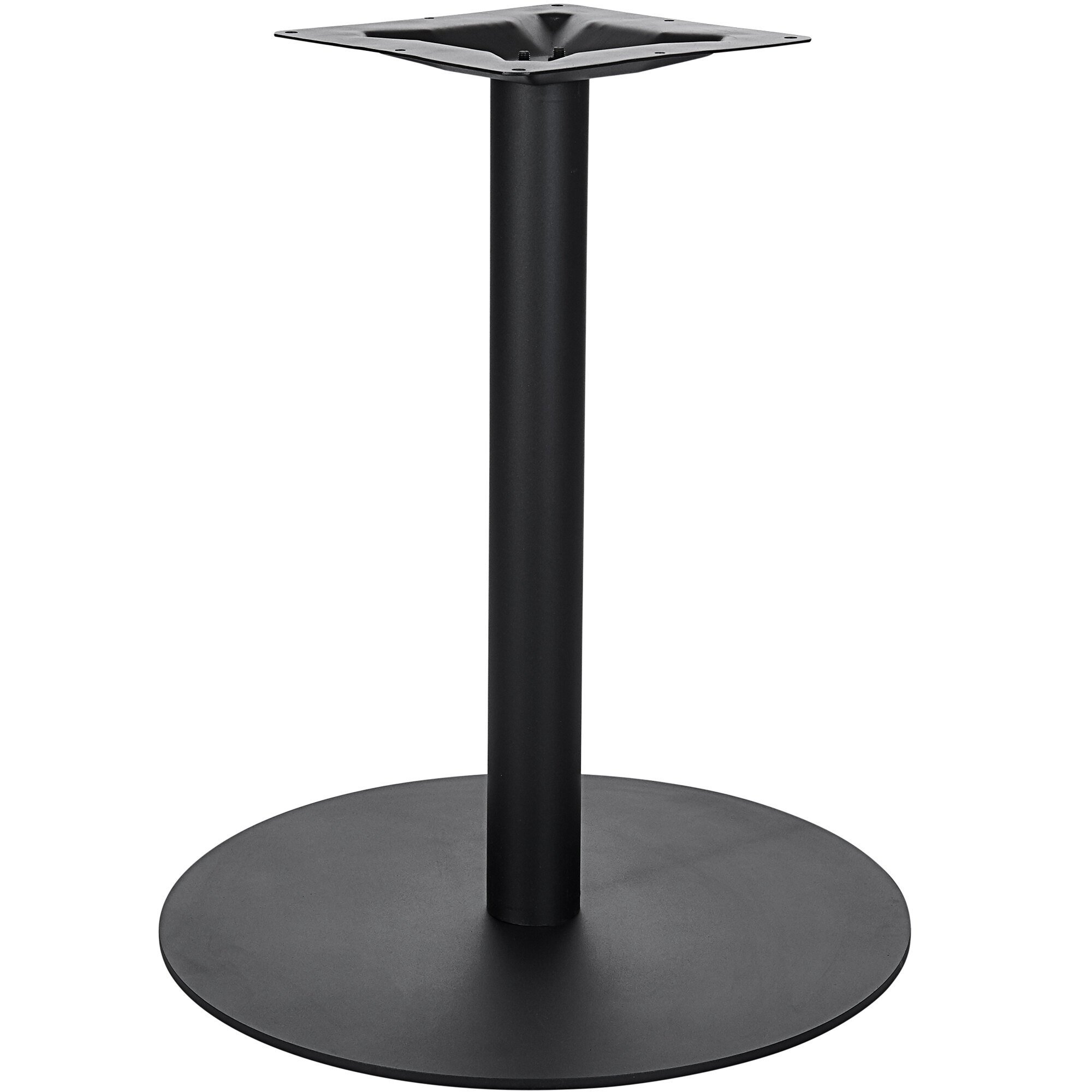 BFM Seating LP-24R Uptown Sand Black Standard Height 24" Round Table Base