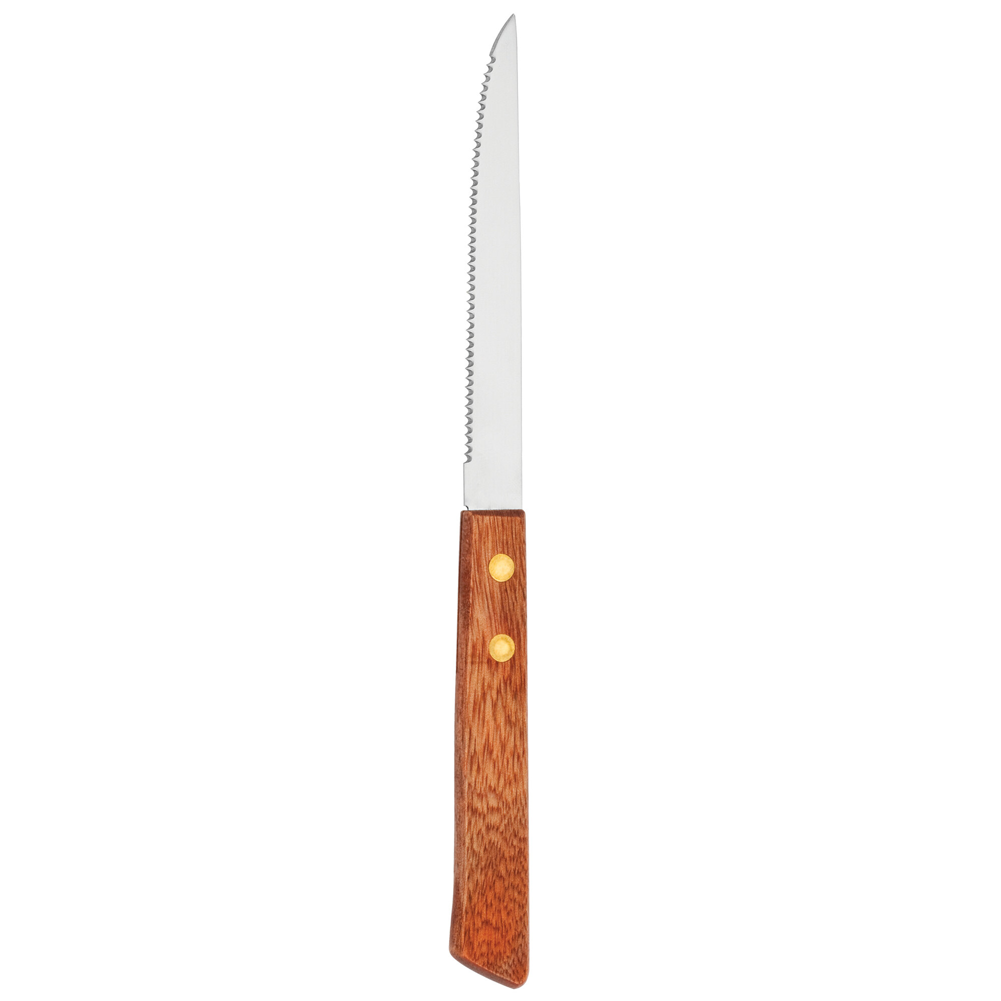 Walco 750527 4" Stainless Steel Serrated Steak Knife with Hardwood ...