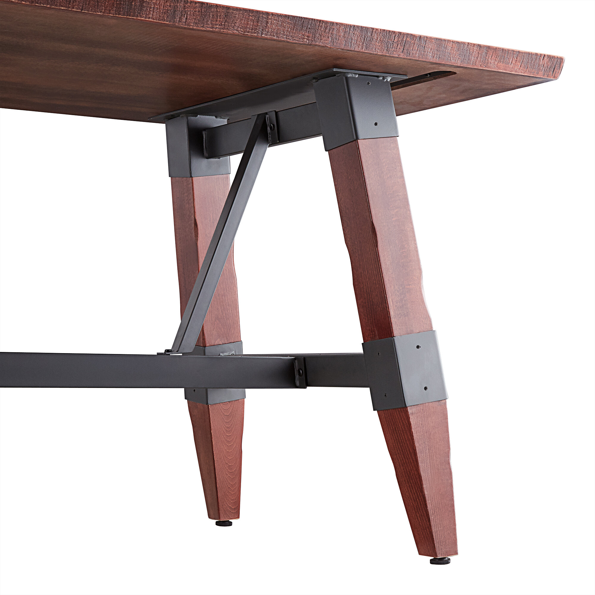 Lancaster Table & Seating 30" x 60" Solid Wood Live Edge Dining Height ...