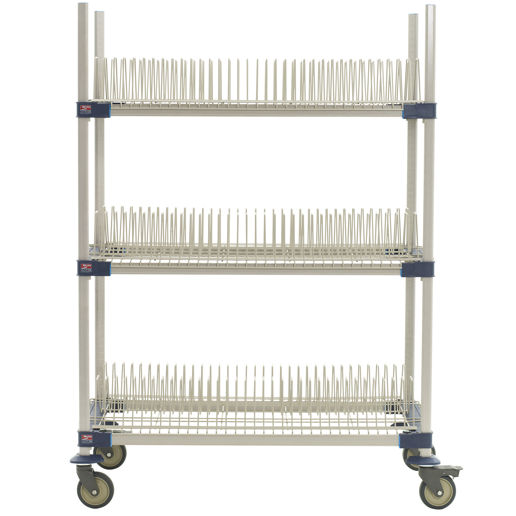 Metro MAX4-PR48VX2 MetroMax 4 Mobile Three Tier Tray Drying Rack - 24 ...