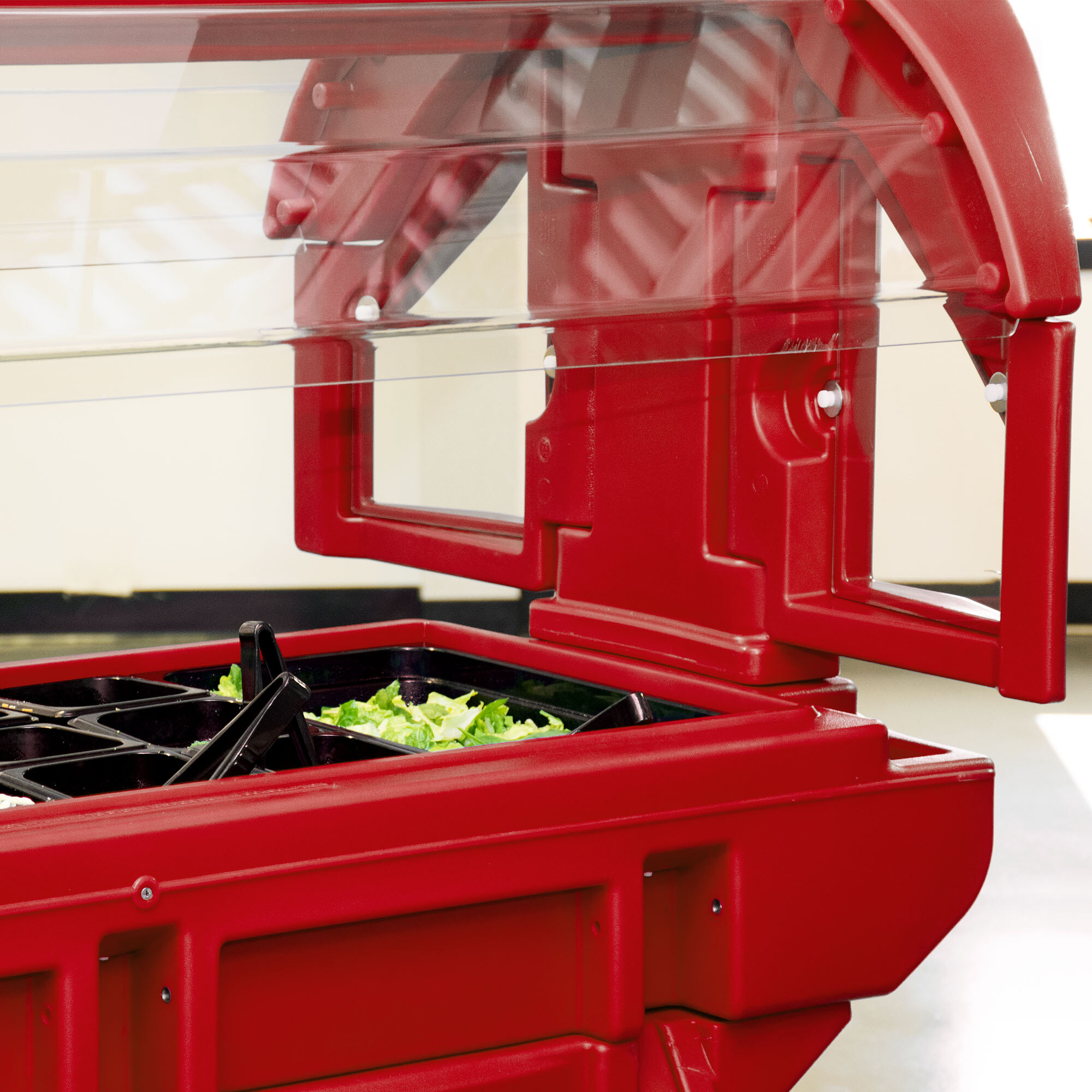 Cambro VBRU5158 Hot Red 5' Versa Ultra Food / Salad Bar with Storage ...