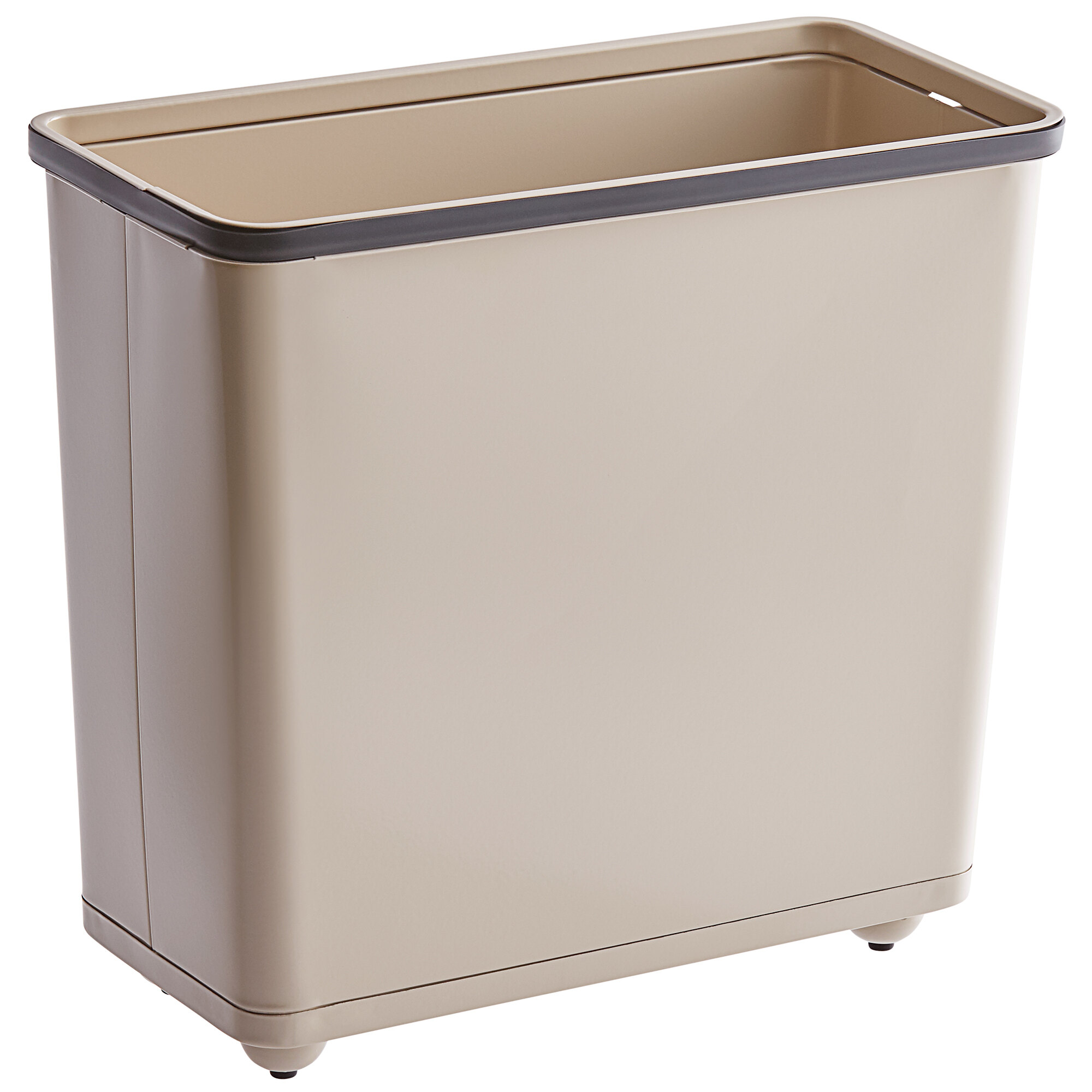 Rubbermaid FGWB30RAL 30 Qt. / 7.5 Gallon Beige Rectangular Steel Fire ...