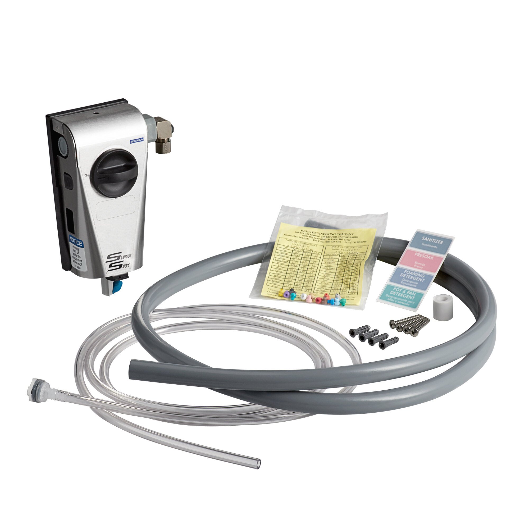 Dema SuperSink Single Chemical Dispenser with Air Gap