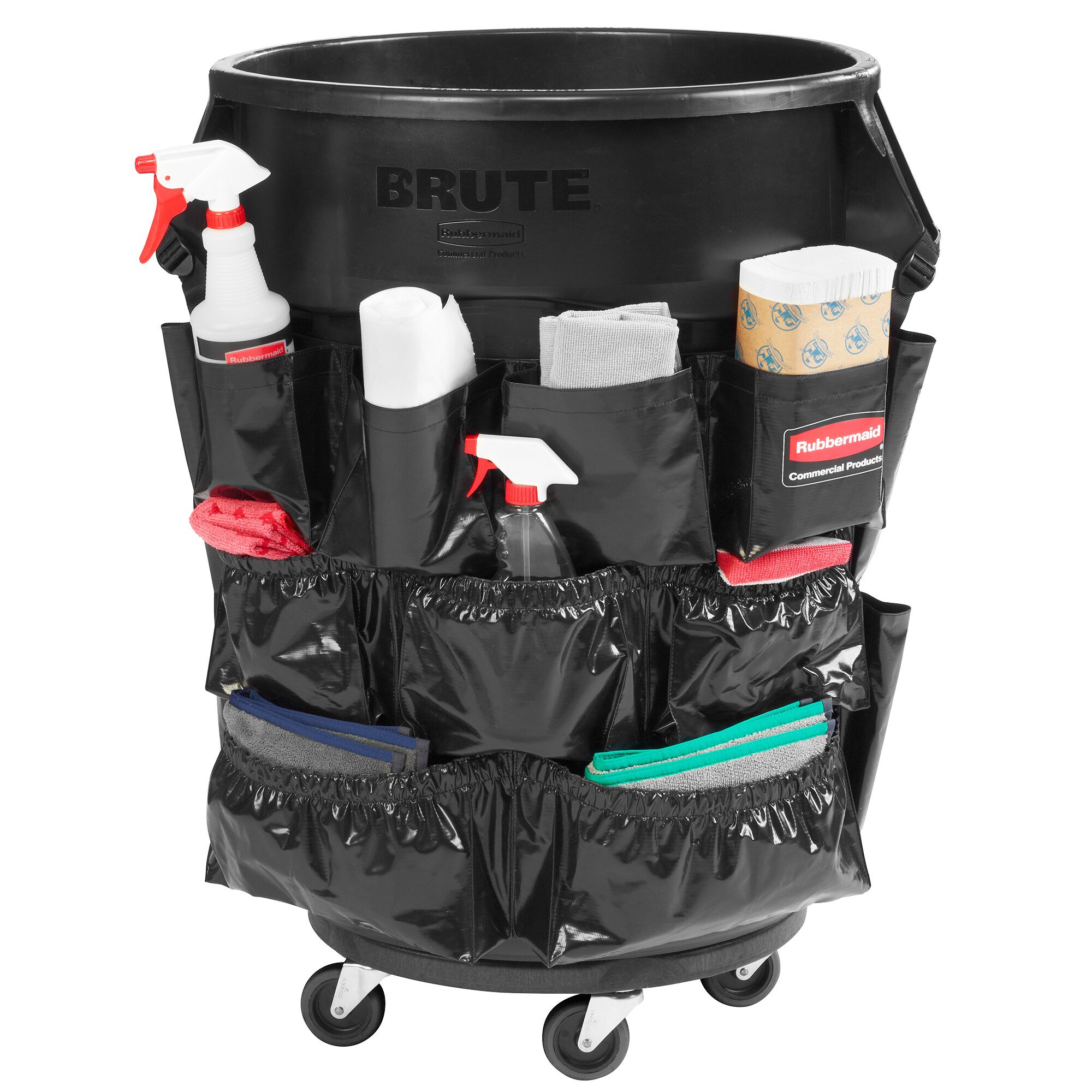 Rubbermaid 1867533 Executive Series Black BRUTE Caddy Bag for 32 and 44 ...