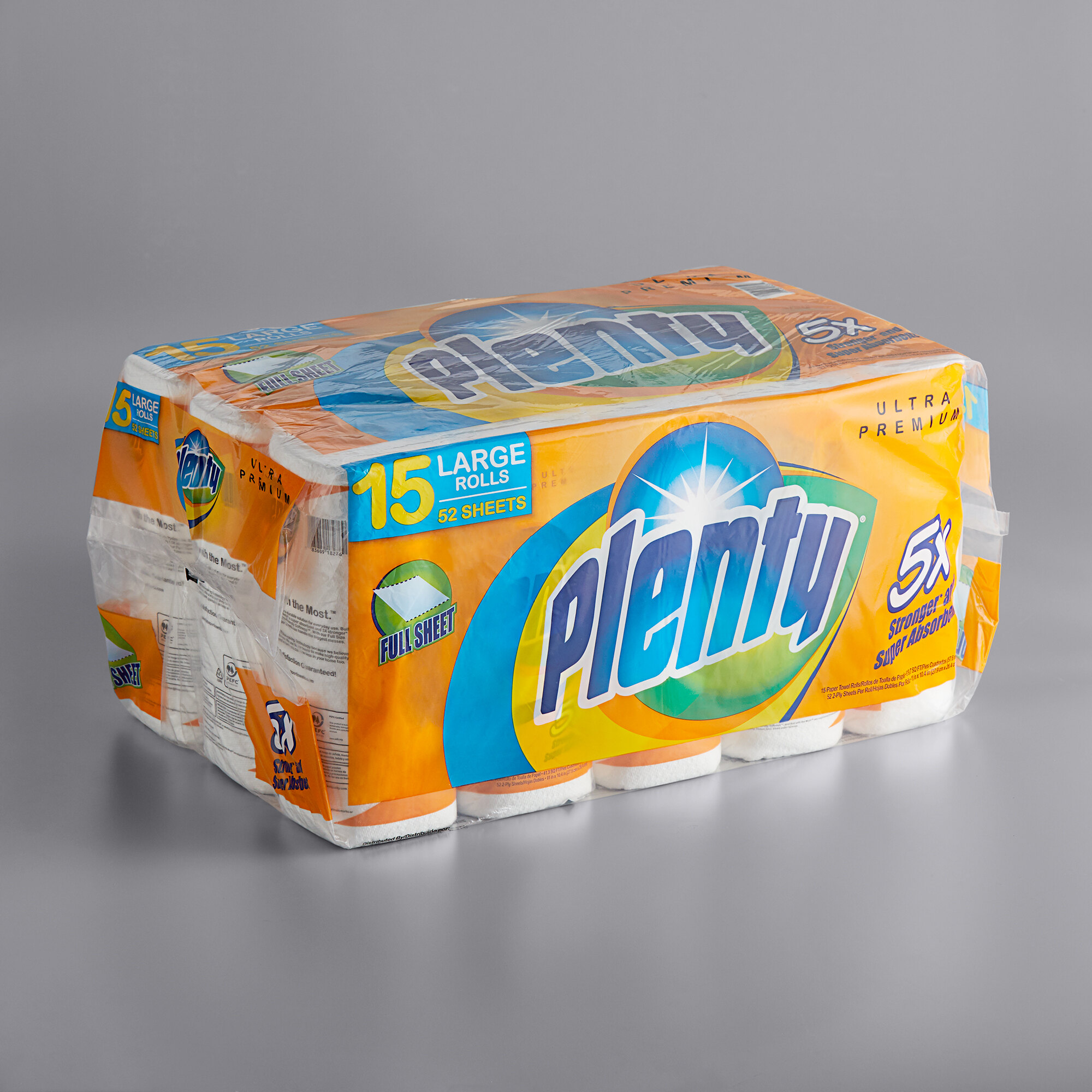 Plenty 2-Ply Ultra Premium Paper Towel Roll - 15/Case