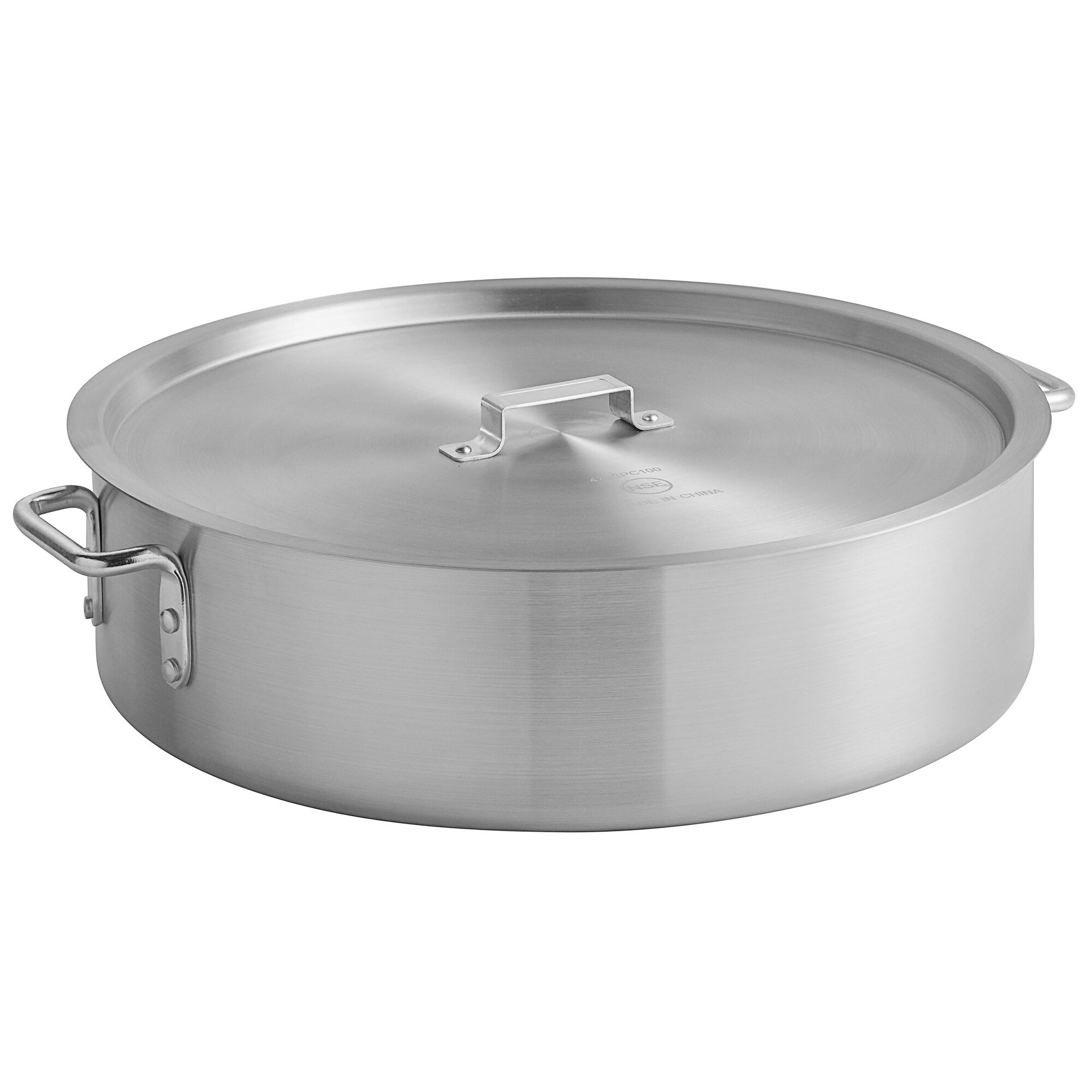 Choice 28 Qt. Standard Weight Aluminum Brazier with Cover