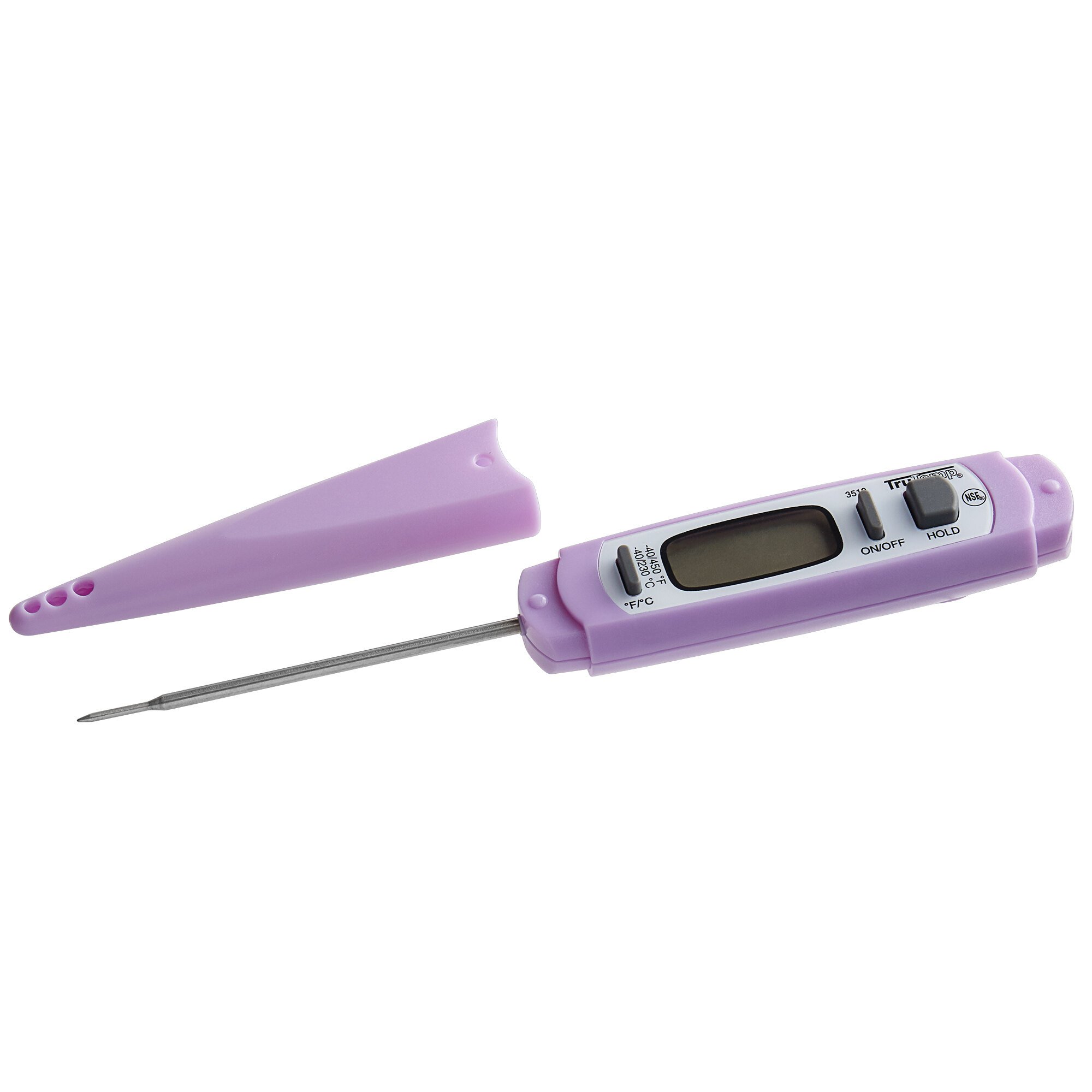 Taylor 3519PRFDA 3 3/16" Instant Read Purple Digital Pocket Probe ...