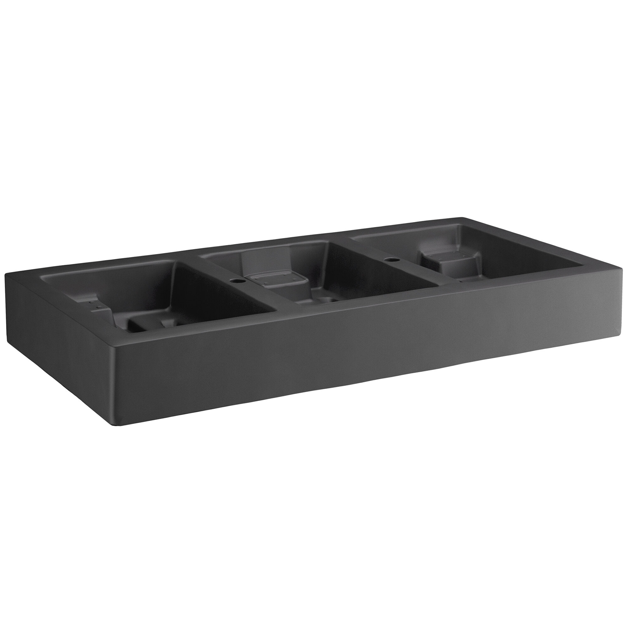 Regency 48" x 24" x 6" Black Plastic End Cap / Spot Merchandiser - 1000 ...