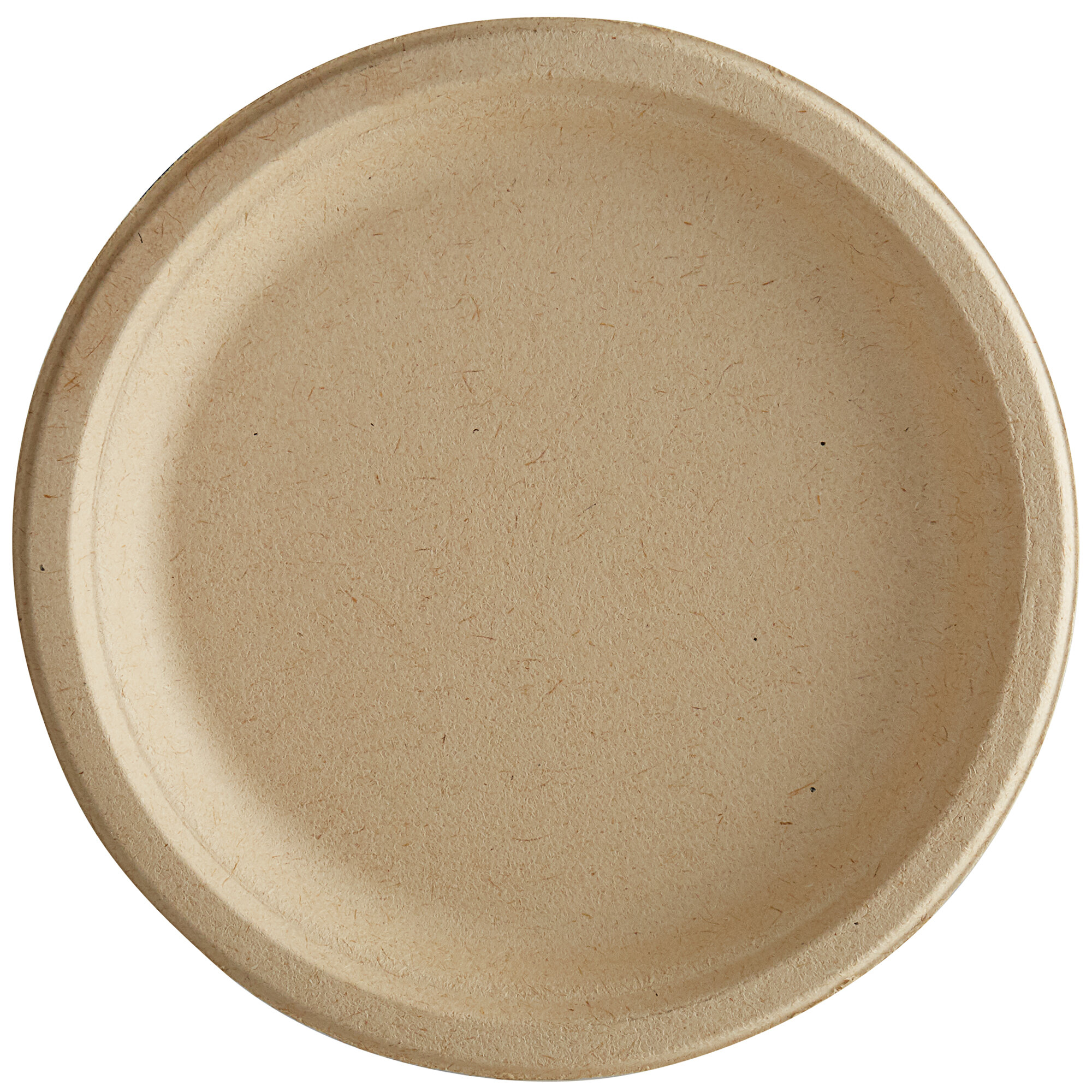 Tellus Products 10" Round Natural Bagasse Plate - 500/Case