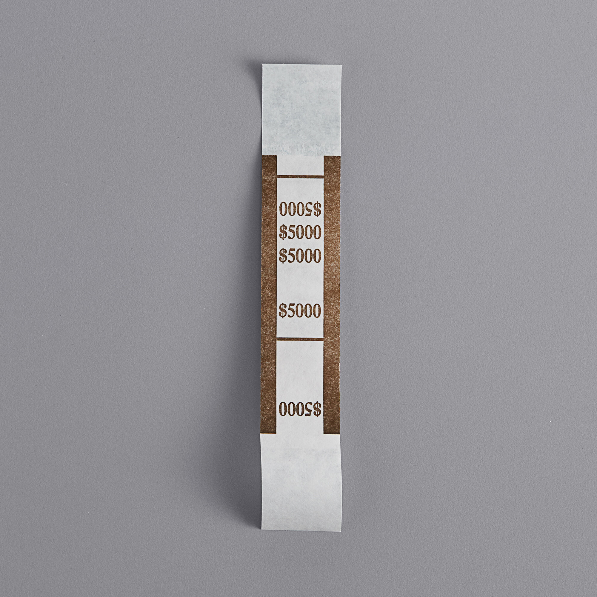 Brown Self-Adhesive Currency Strap - $5,000 - 1000/Case