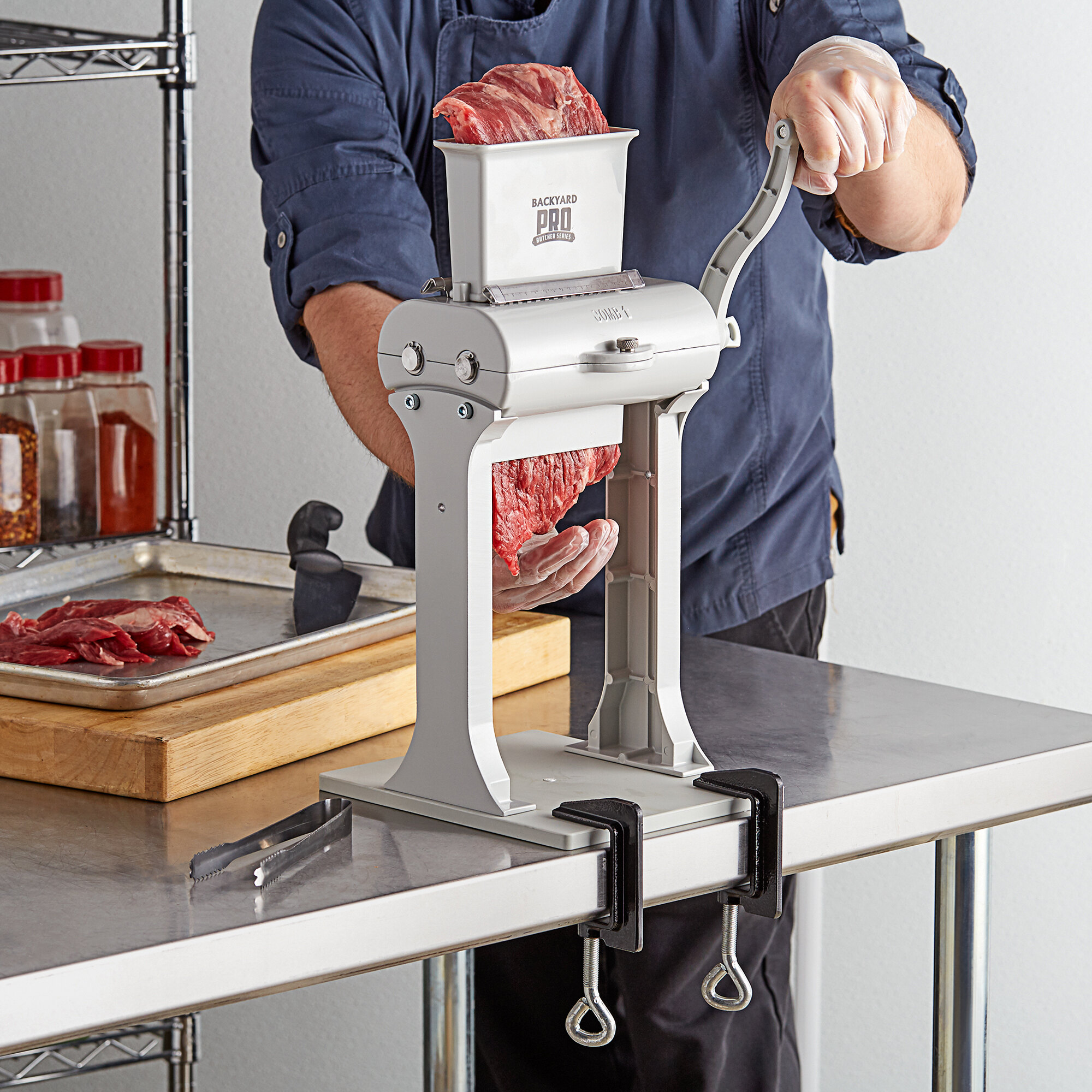 Backyard Pro MT-31 Butcher Series 31-Blade Manual Meat Tenderizer with ...